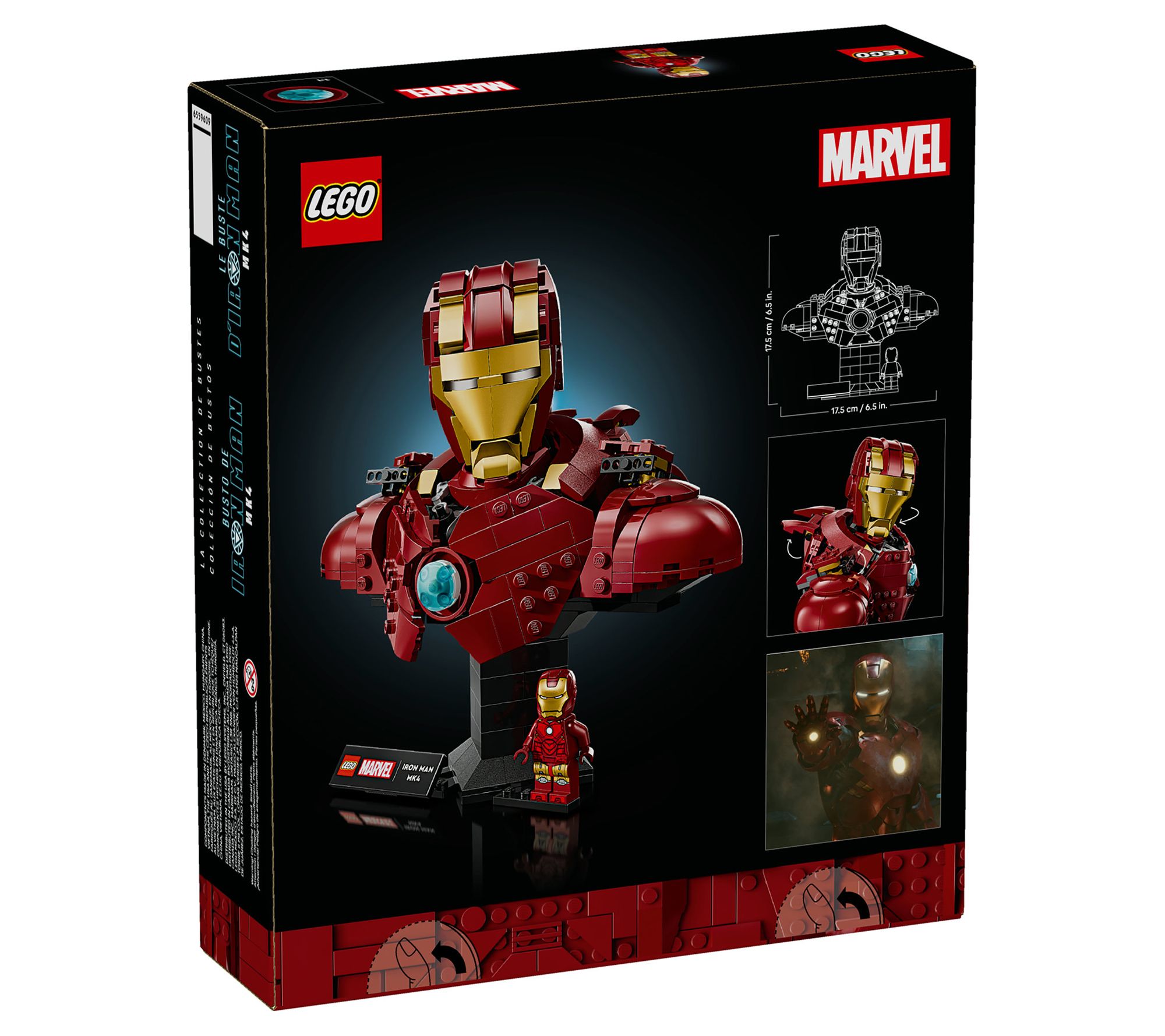 LEGO Marvel Iron Man MK4 Bust, Buildable Modelfor Adults wit - QVC.com