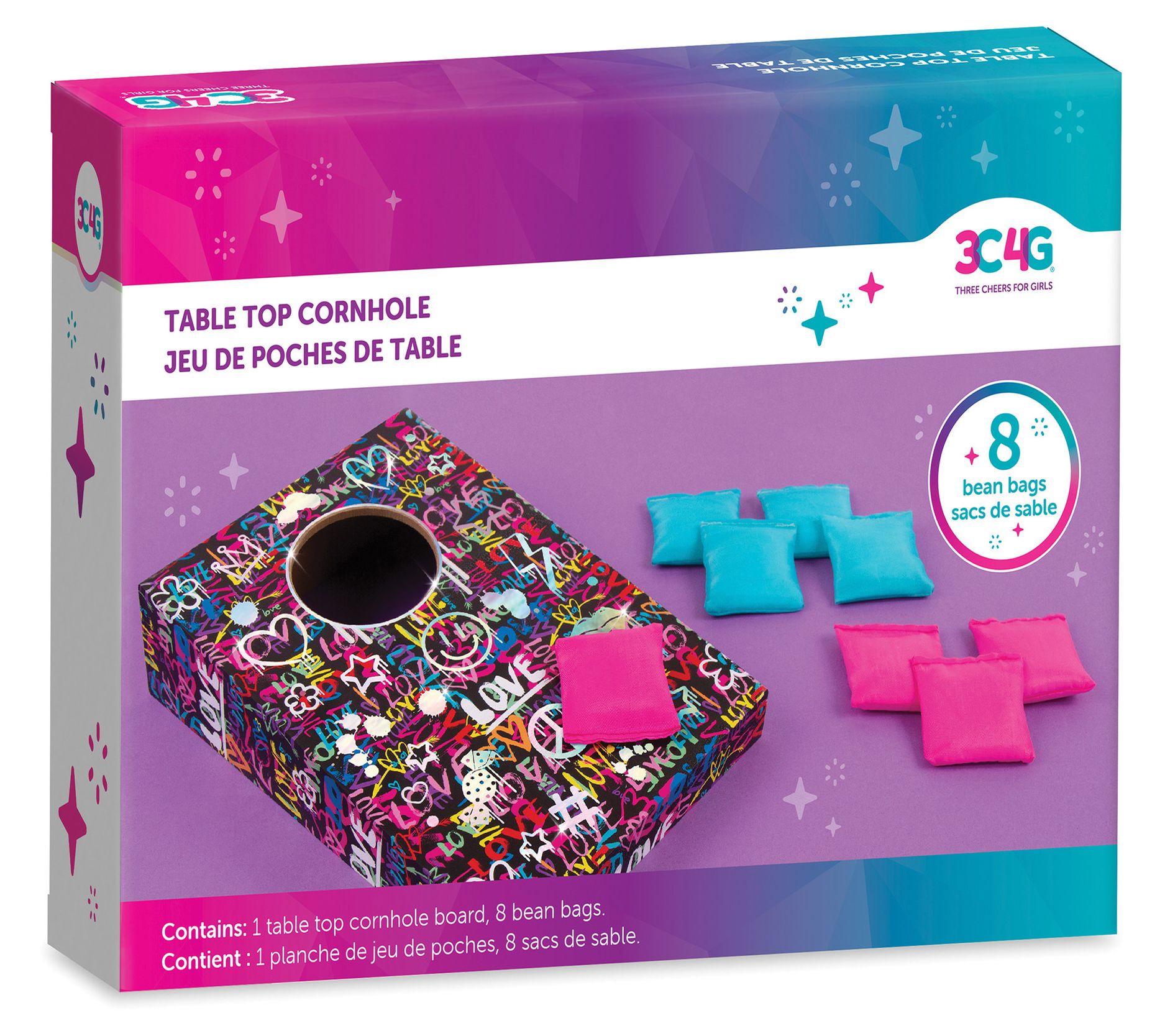 Make It Real 3C4G Graffiti Table Top Cornhole - QVC.com