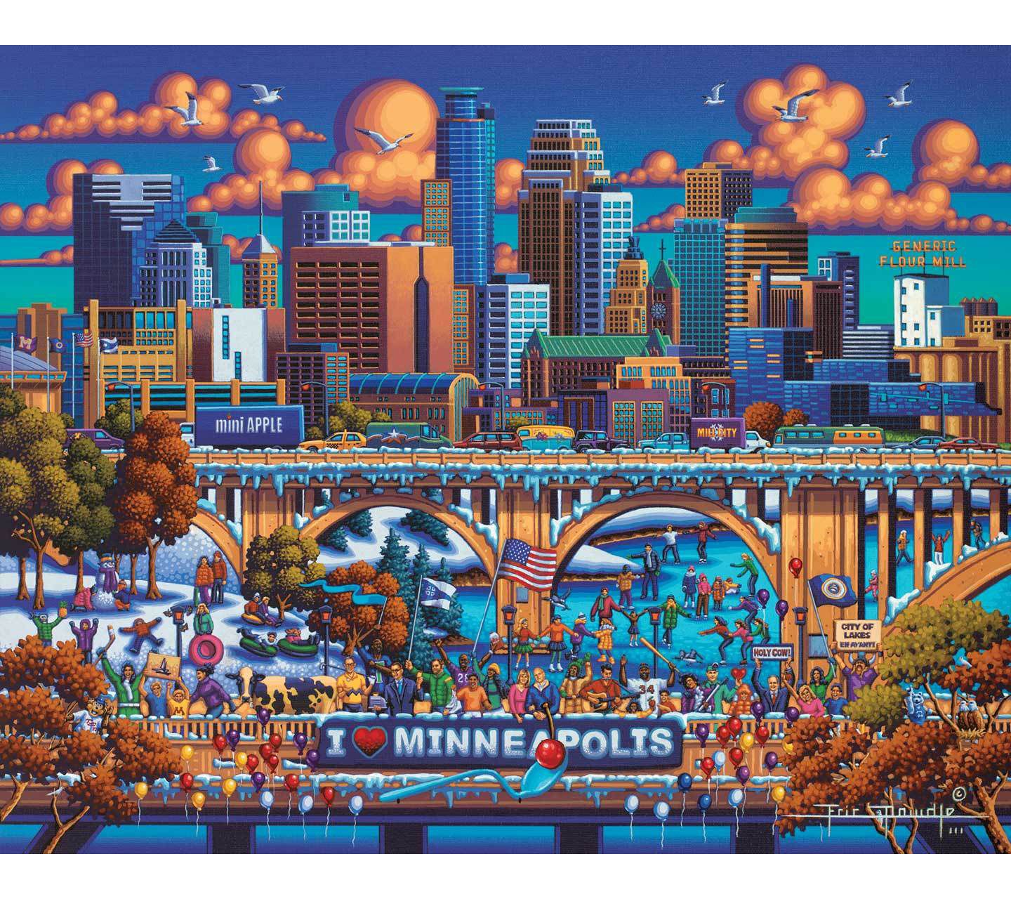 Dowdle Minneapolis 500-Piece Jigsaw Puzzle - QVC.com