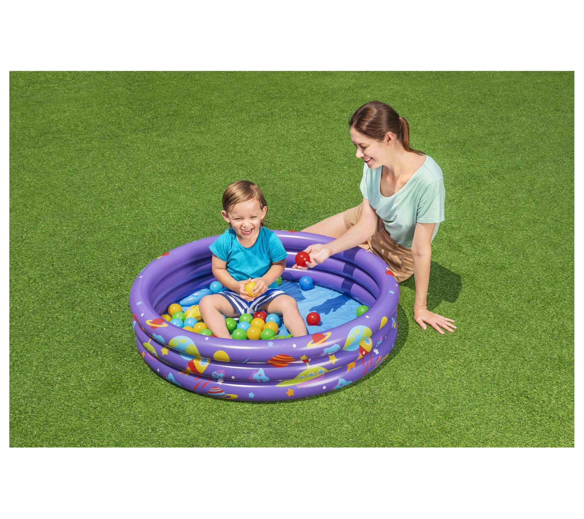 Bestway International Intergalactic Surprise Ba ll Pit - QVC.com