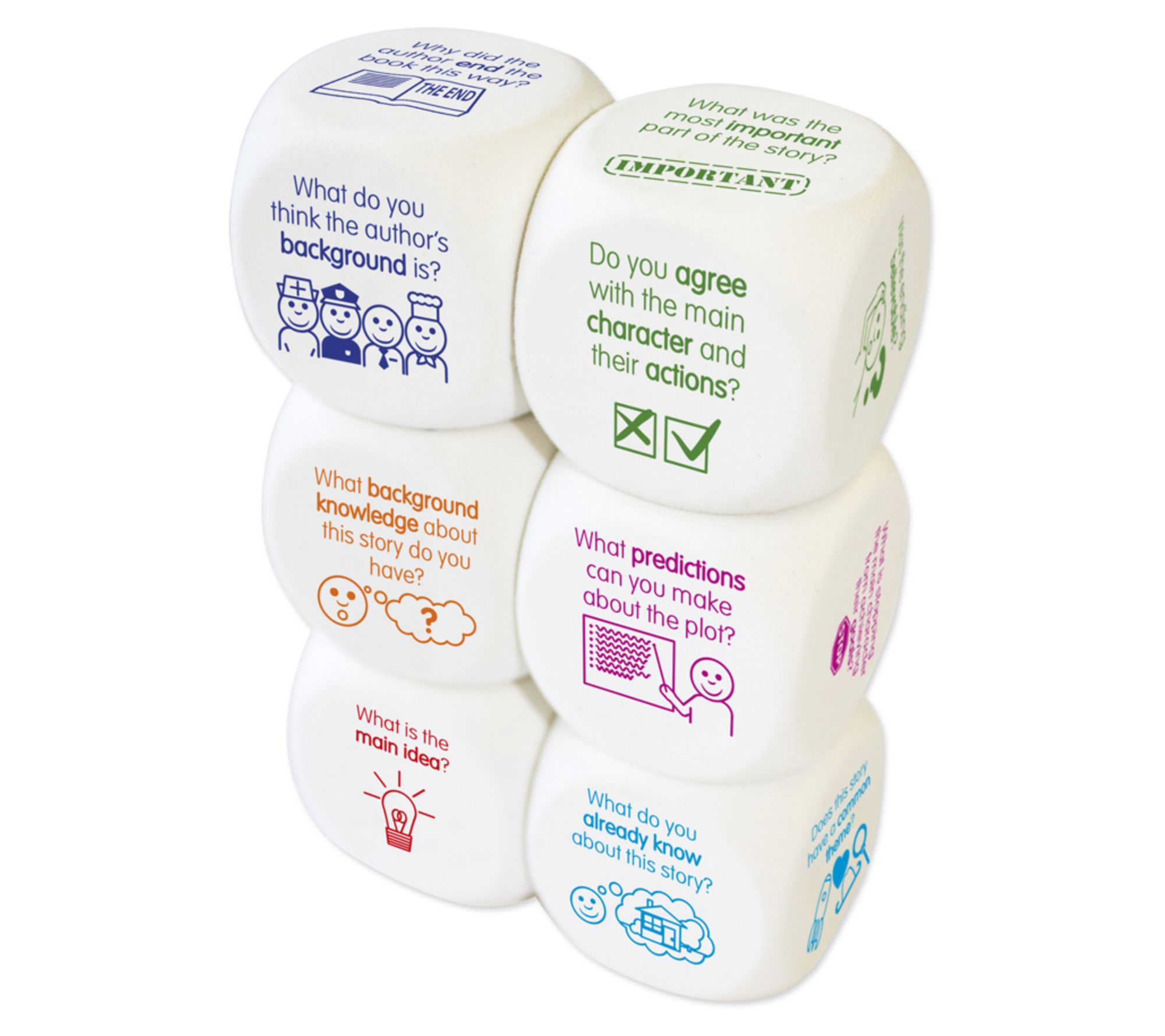Junior Learning Comprehension Dice Educational Learning Game - QVC.com