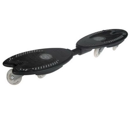 Shred Sled 4-Wheel Inline FlexibleCarving DualDeck Caster Skateboard ...