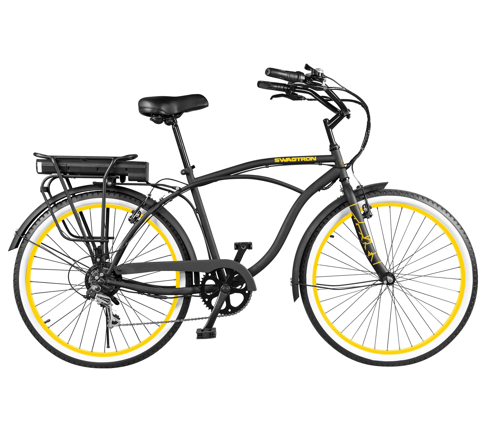 SWAGTRON EB11 Electric Bike with Shimano 7-Speed - QVC.com