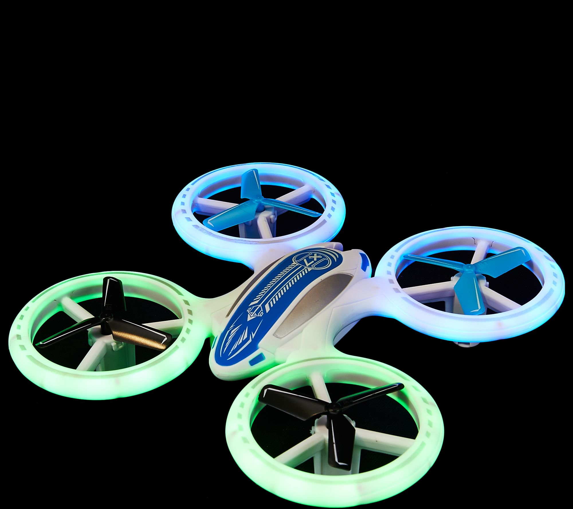 Odyssey X-7 Microlite Drone with Illuminated Blade Guards - QVC.com