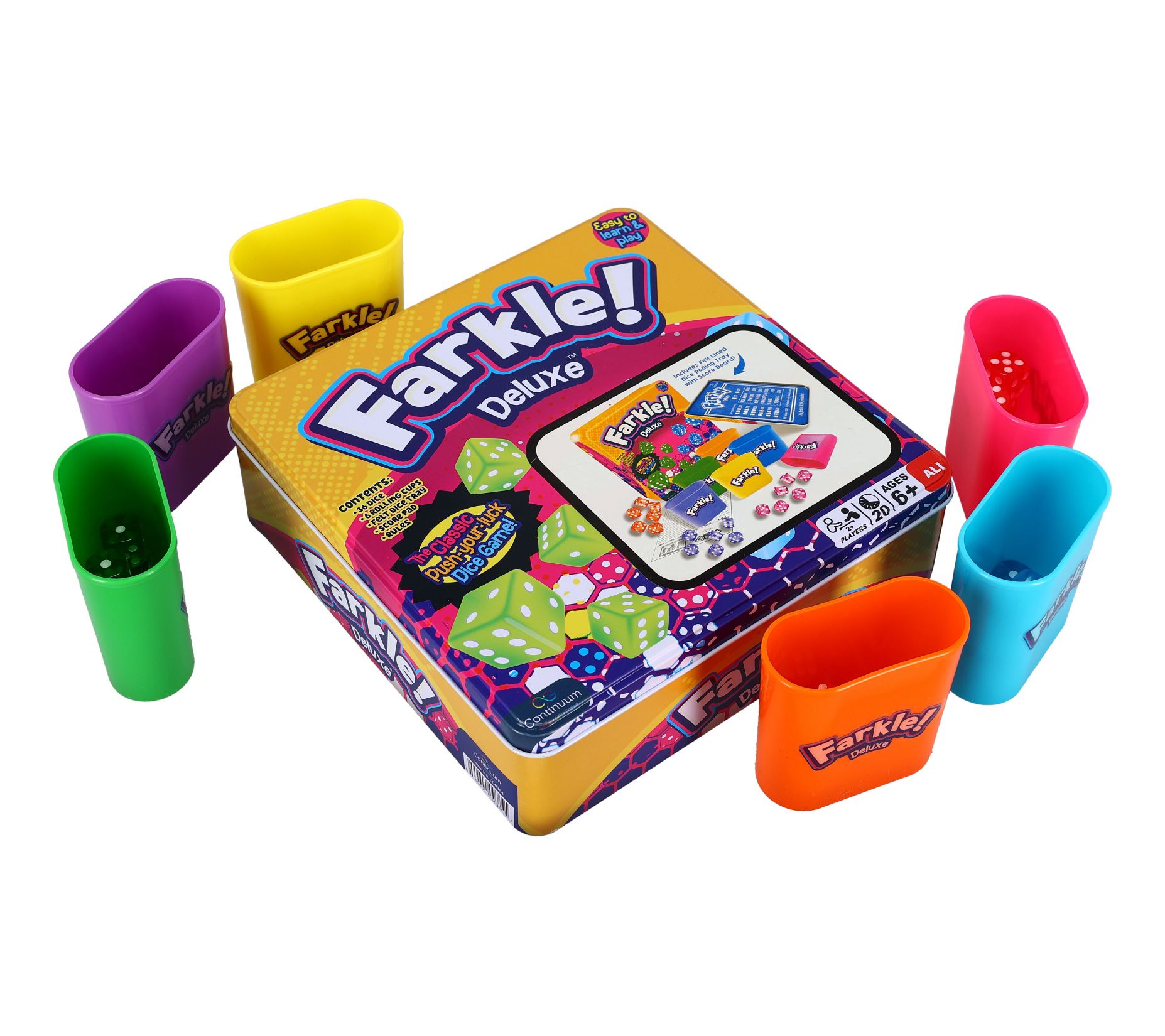 Continuum Games Deluxe Farkle! - QVC.com