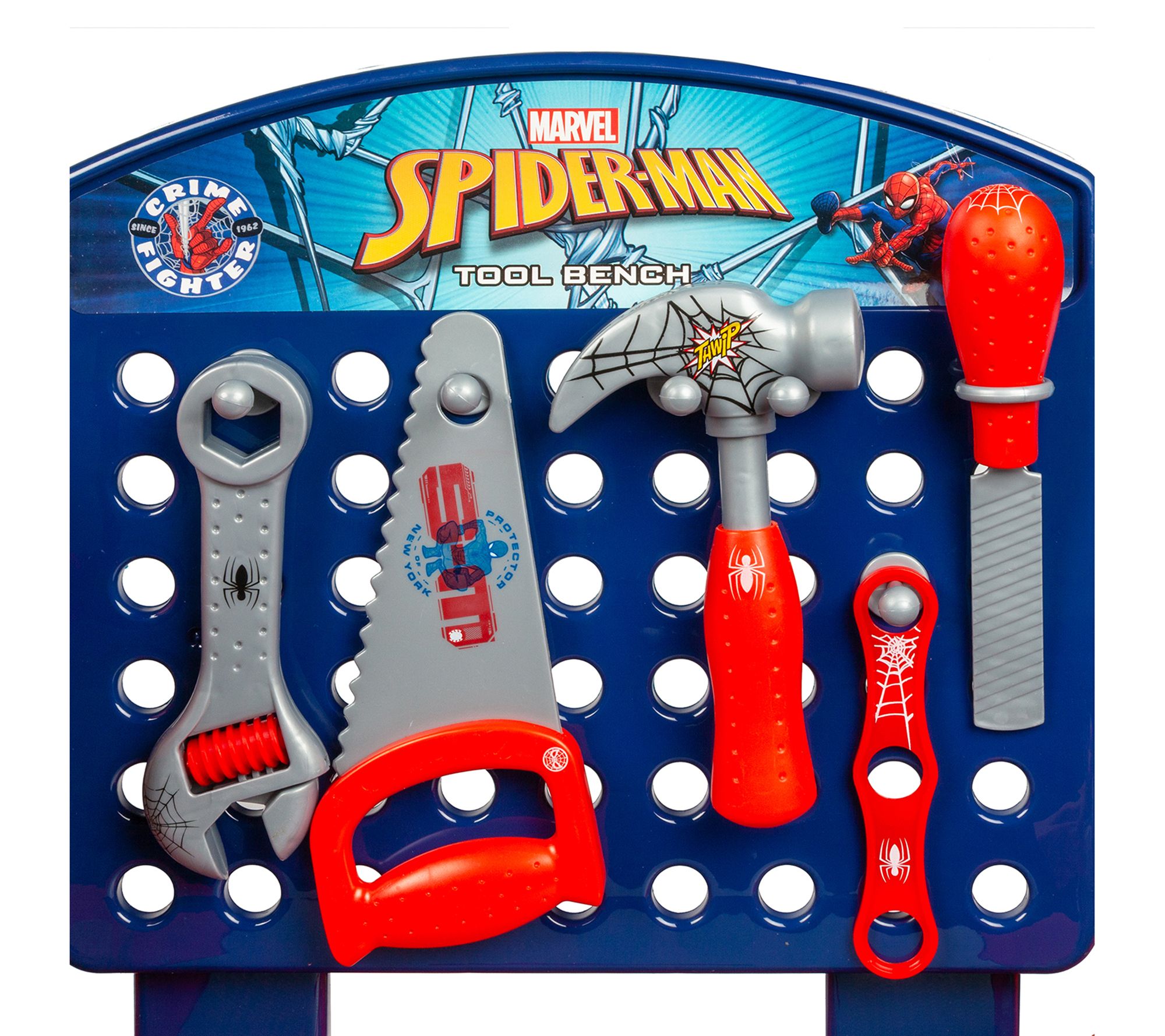 World Tech Toys Spider-Man Tool Bench with TakeApart Car - QVC.com