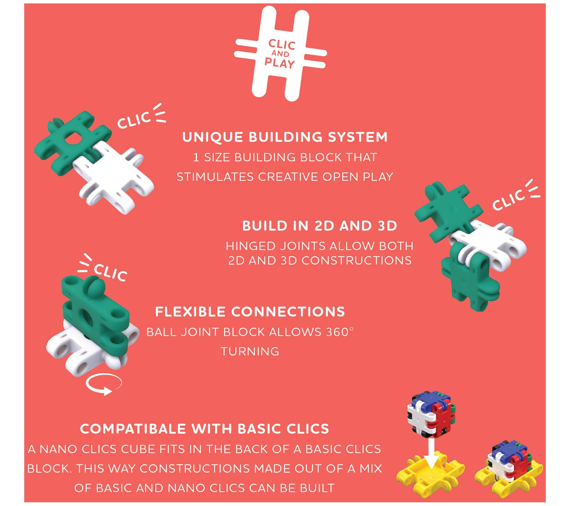 MukikiM Nano Clics Creative Vroom ConstructionToys 250pc - QVC.com