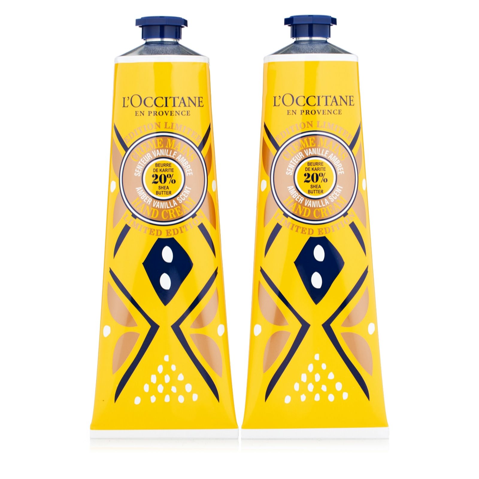 L'Occitane 150ml Shea Amber Vanilla Hand Cream Duo - QVC UK