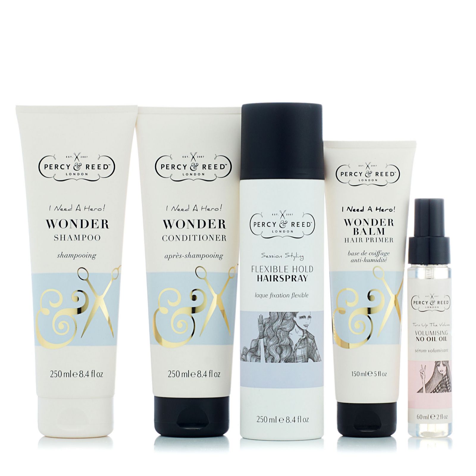 Percy & Reed 5 Piece We Wish You A Wonder-full Hair Day Collection - QVC UK