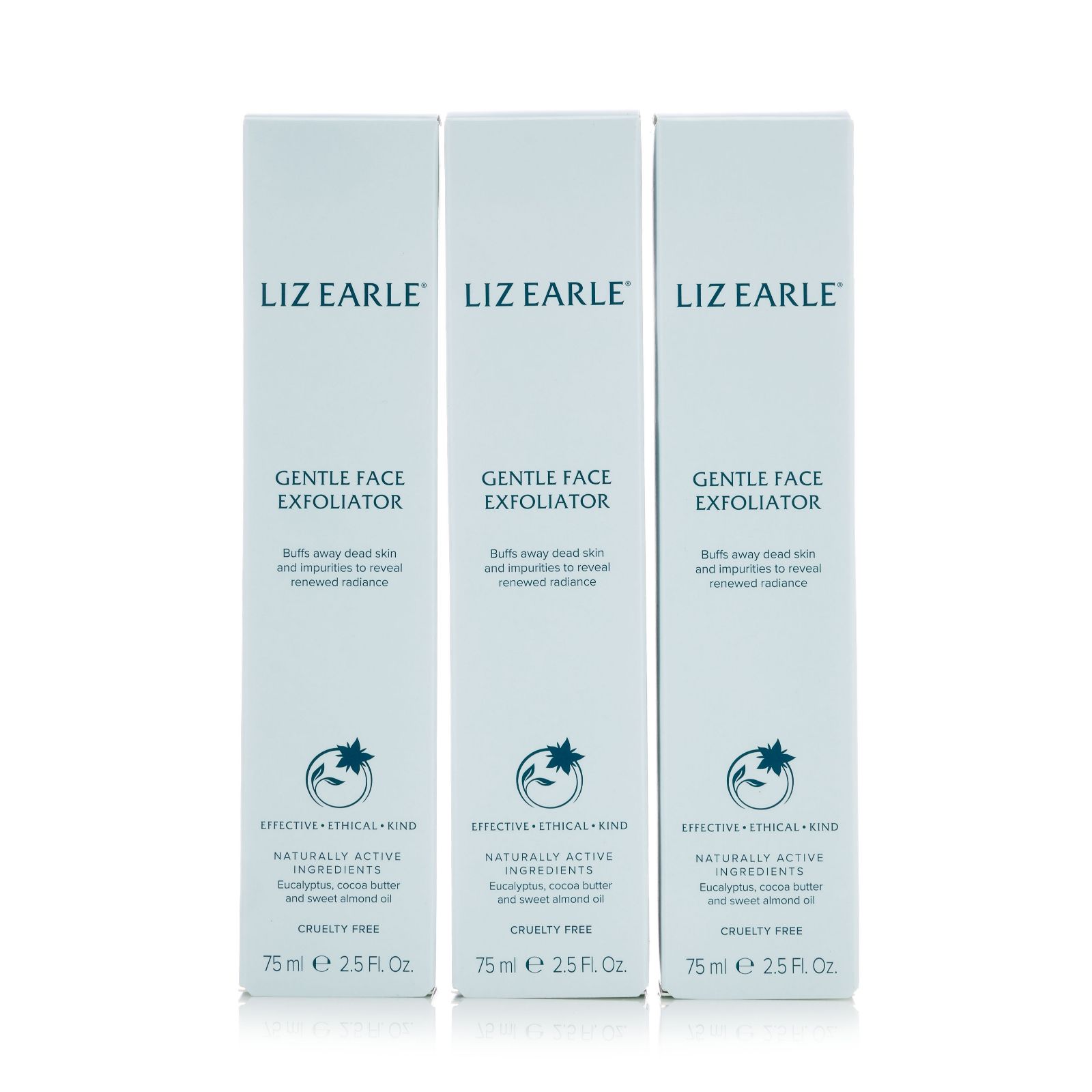Liz Earle Gentle Face Exfoliator 75ml Trio - QVC UK