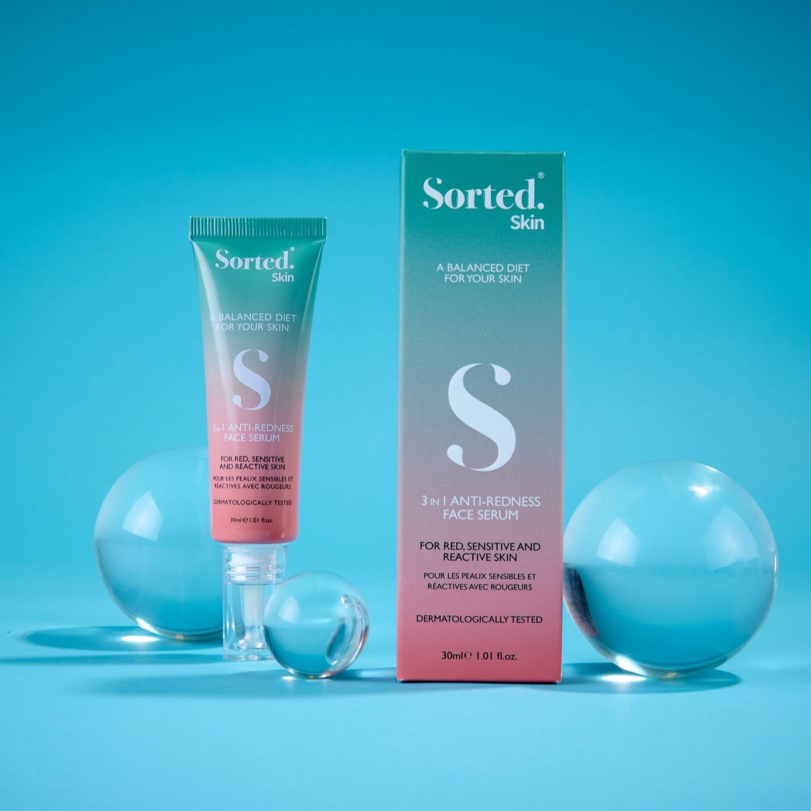 Sorted Skin 3 in 1 Anti- Redness Face Serum 30ml - QVC UK