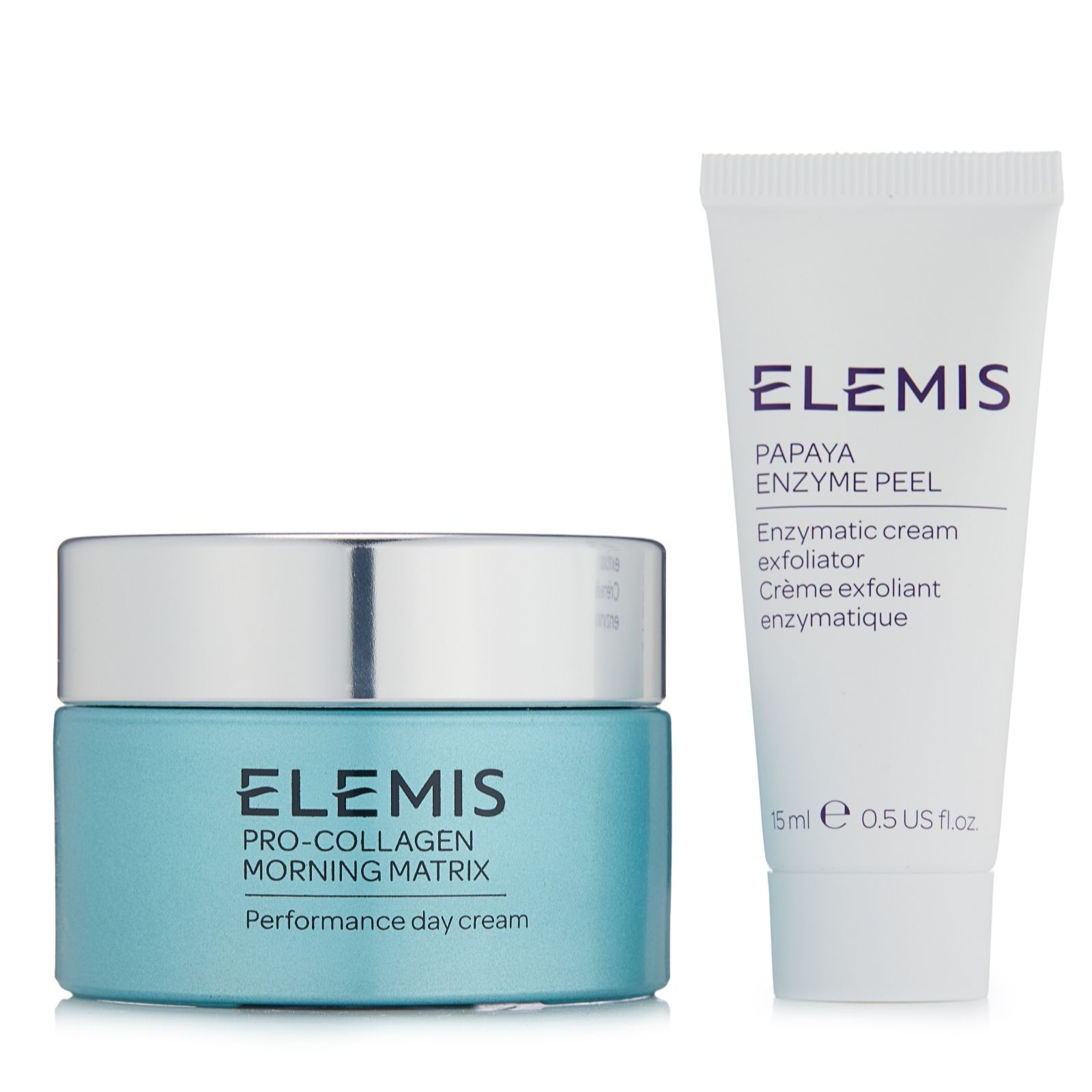 Elemis 2 Piece Morning Matrix & Papaya Enzyme Peel Set - QVC UK