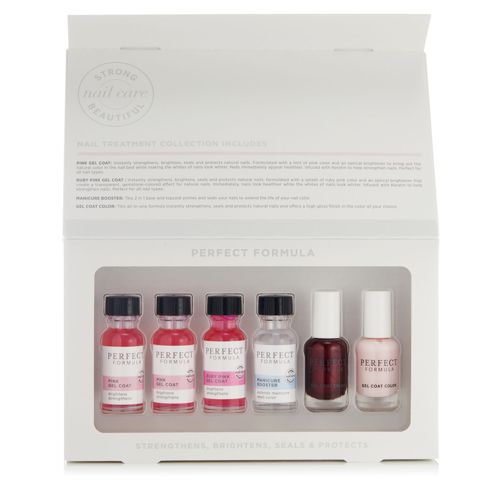 Perfect Formula 6 Piece Gel Coat & Manicure Booster Collection - QVC UK