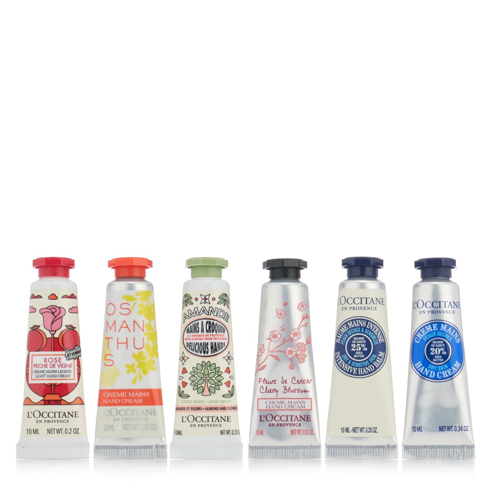L'Occitane 12 Piece Hand Cream Collection Tin Duo - QVC UK