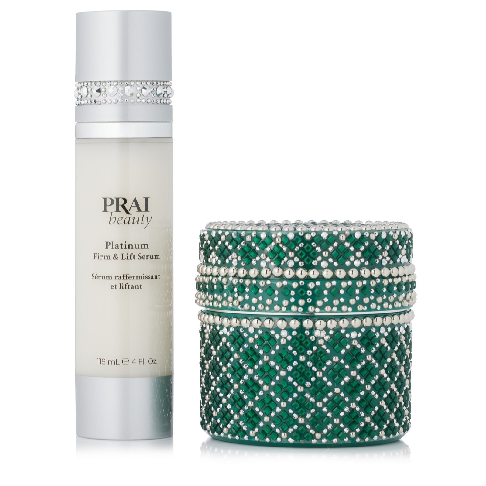 Prai Platinum Serum and Throat Cream Duo - QVC UK