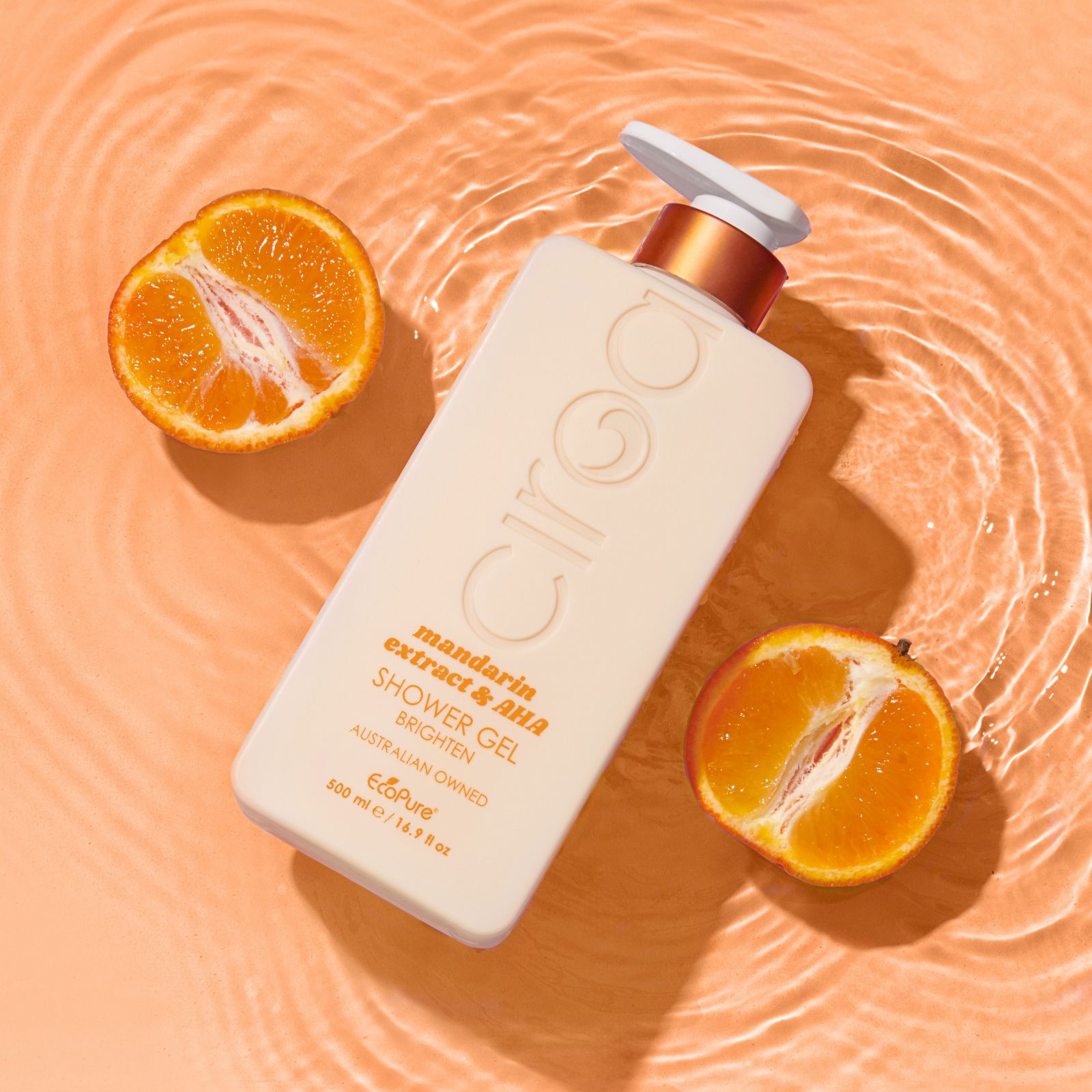 Ciroa Mandarin Extract & AHA Shower Gel 500ml Duo - QVC UK