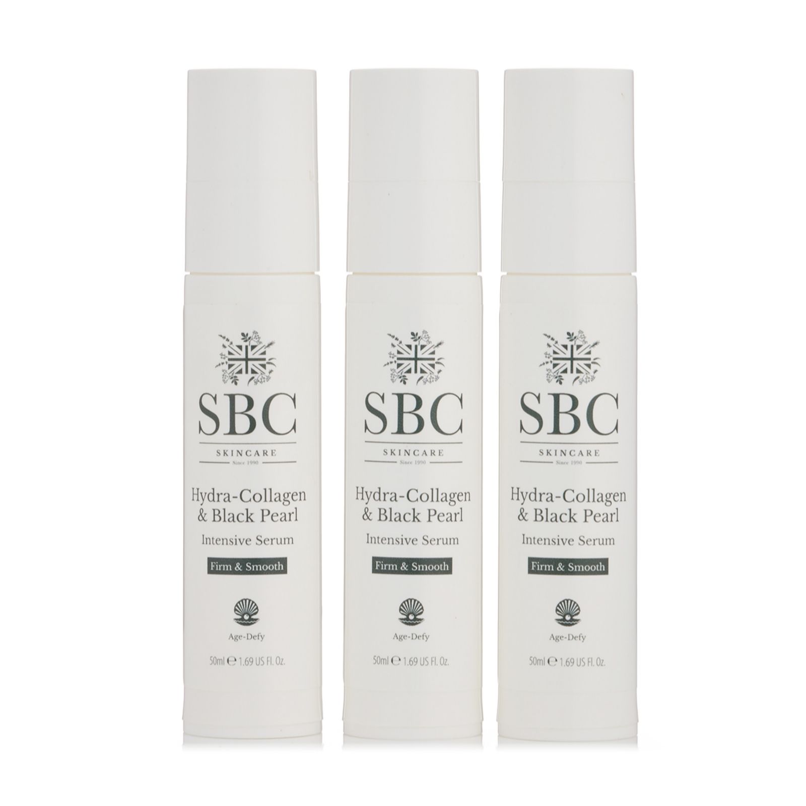 SBC Hydra Collagen & Black Pearl Intensive Serum Trio 50ml - QVC UK