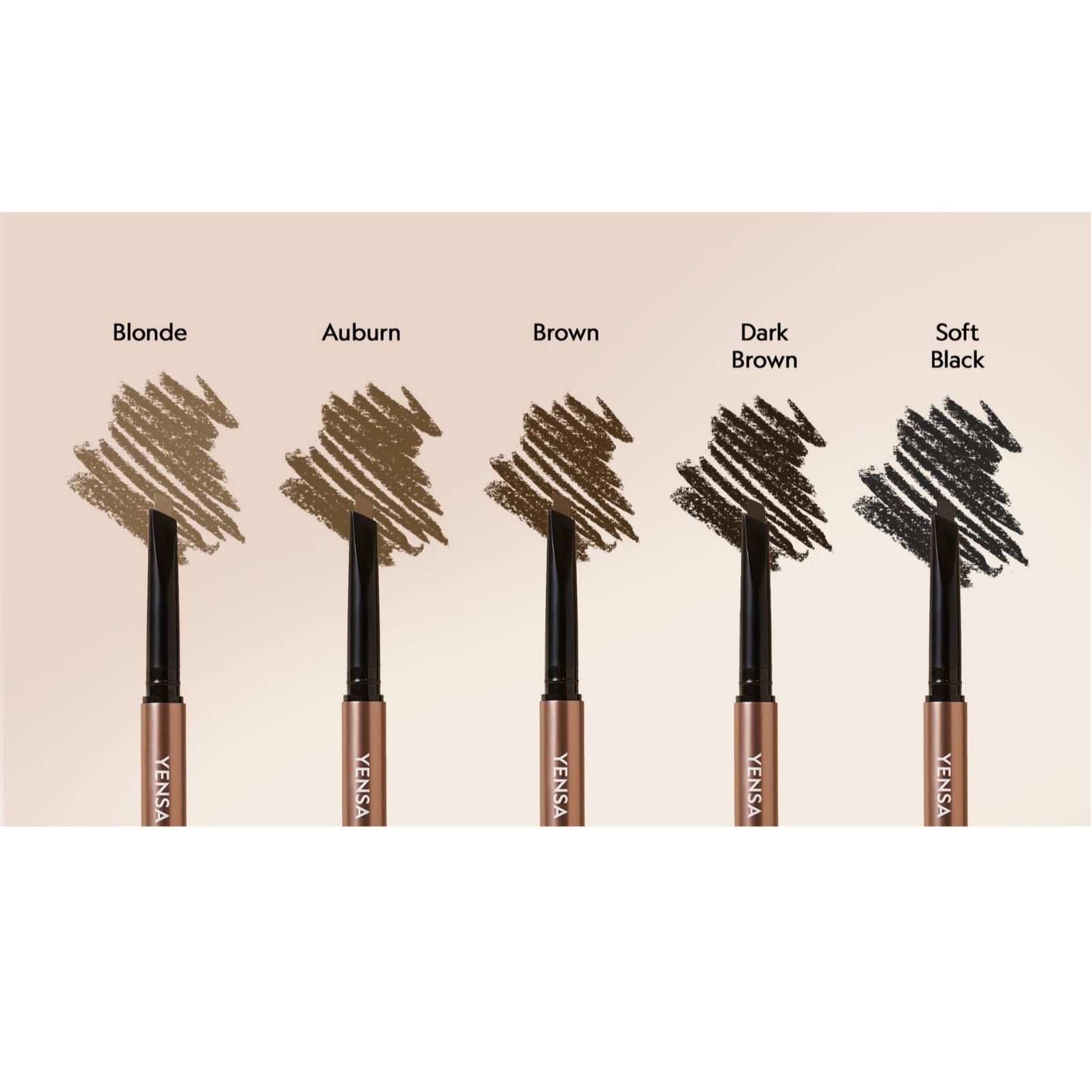 Yensa Super Brow Defining Pencil and Brow Gel - QVC UK