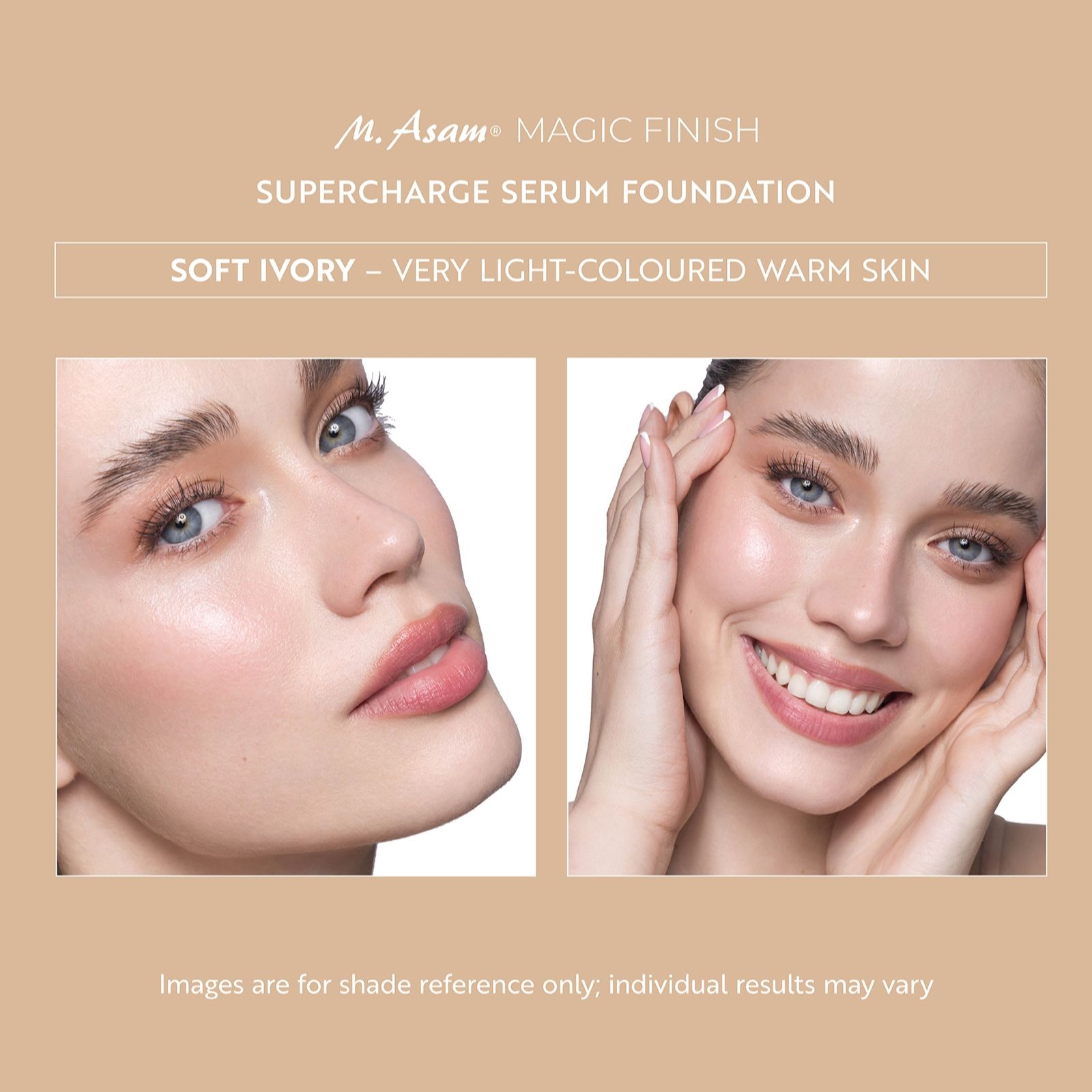 M. Asam Magic Finish Supercharge Serum Foundation 30ml - QVC UK