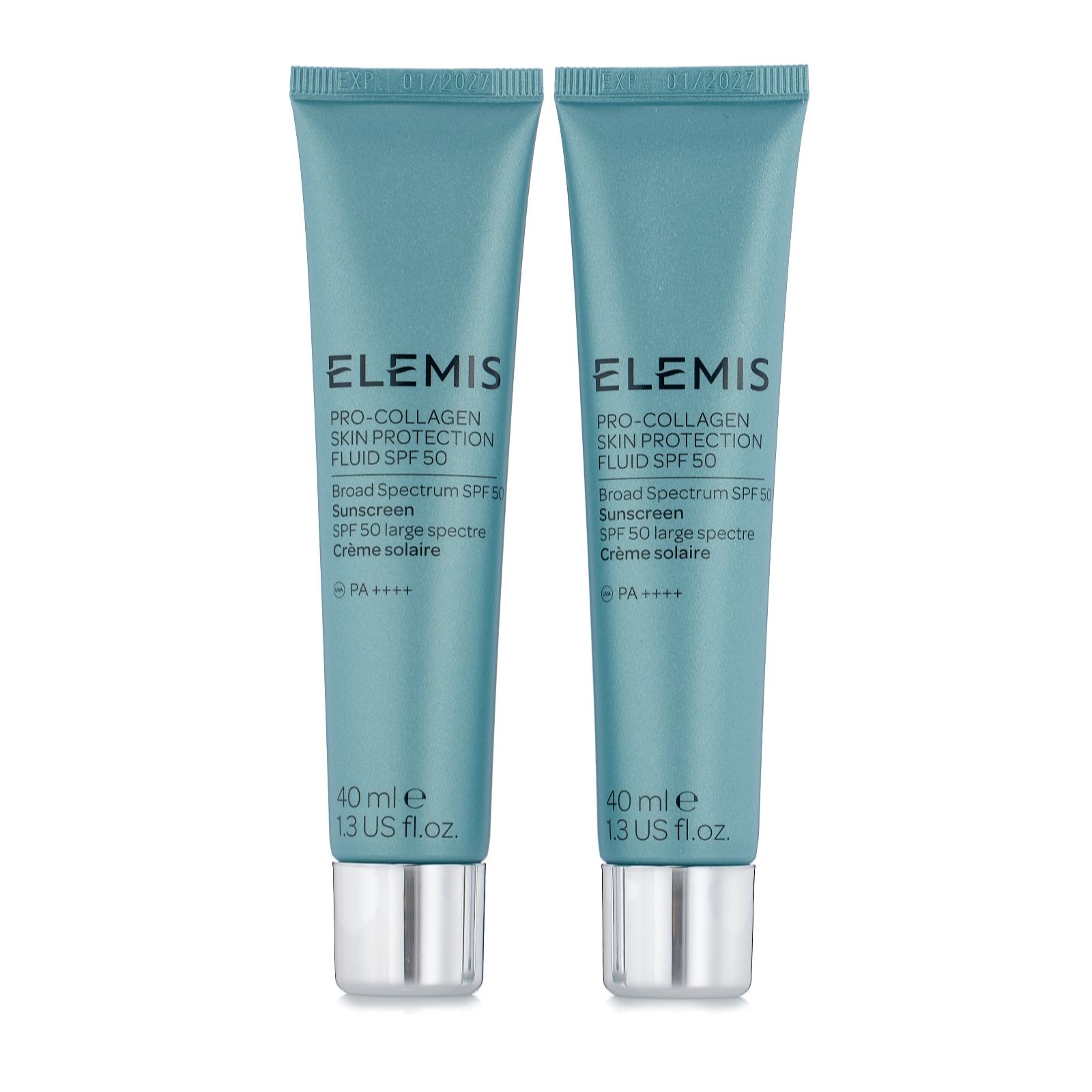 Elemis Pro-Collagen Skin Protection Fluid SPF 50 40ml Duo - QVC UK