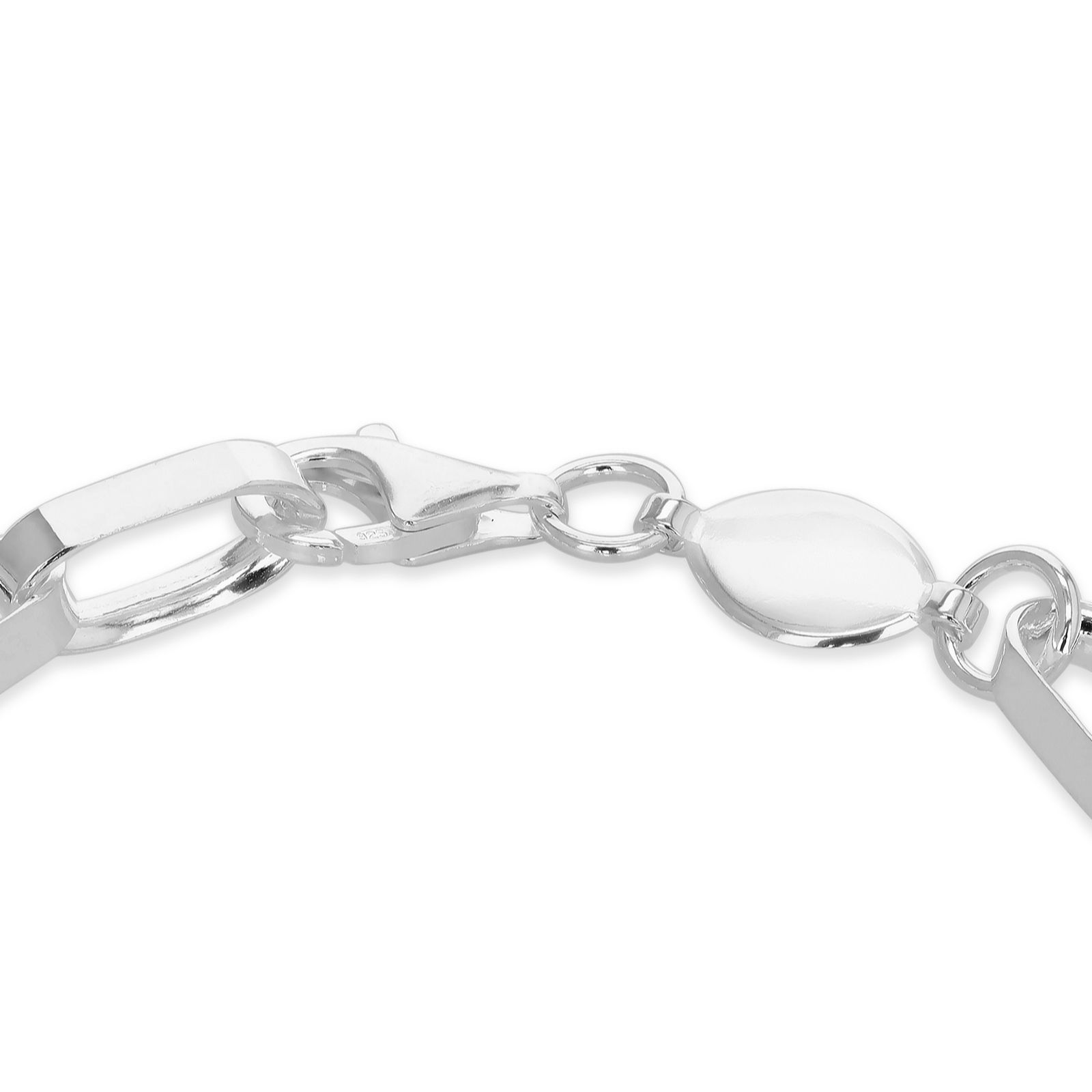 Faith & Brown Italian Crafted Deluxe Paperchain Bracelet Sterling ...