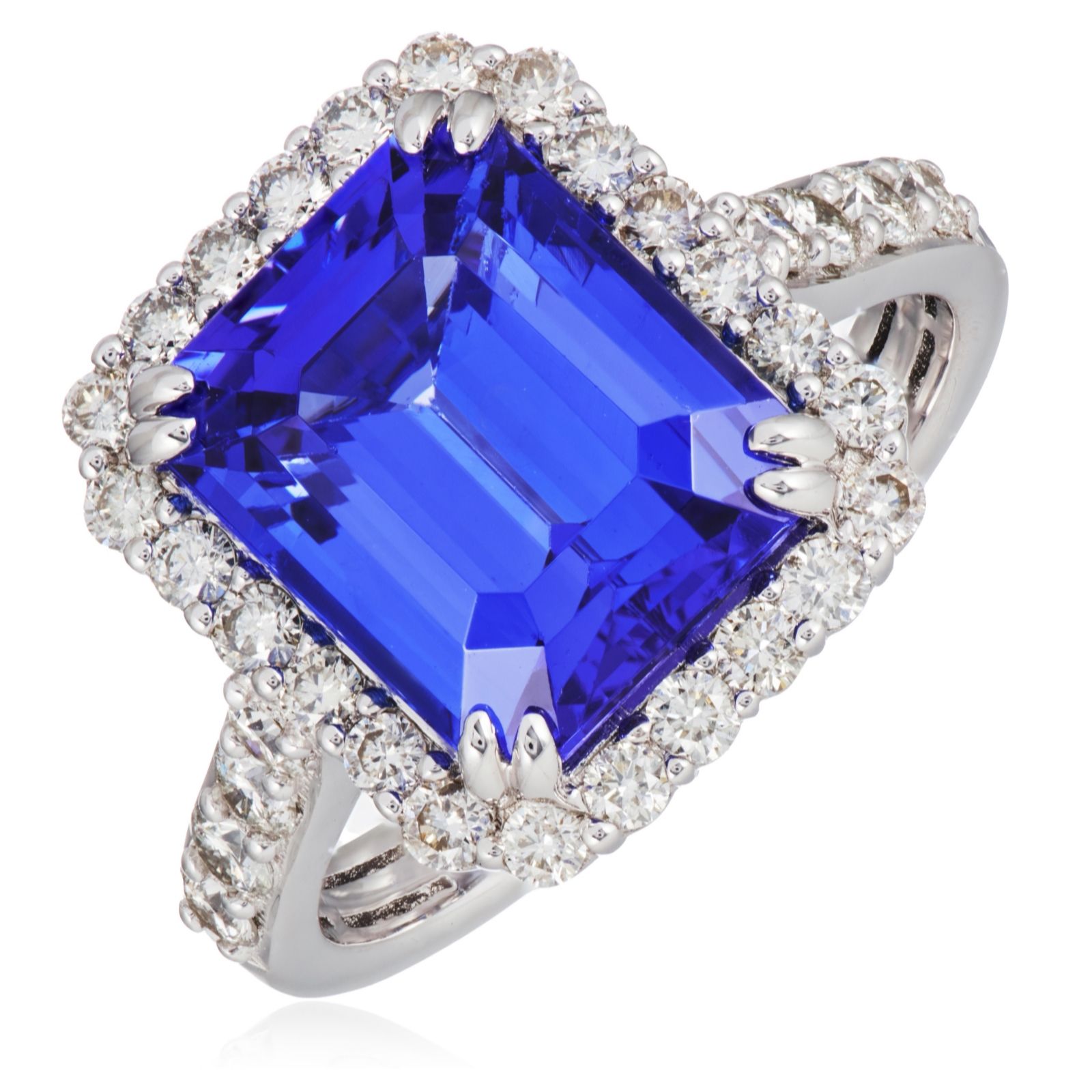 Made to Order 4.50ct AAAA Premiere Tanzanite & 0.75ct Diamond Ring 18ct ...