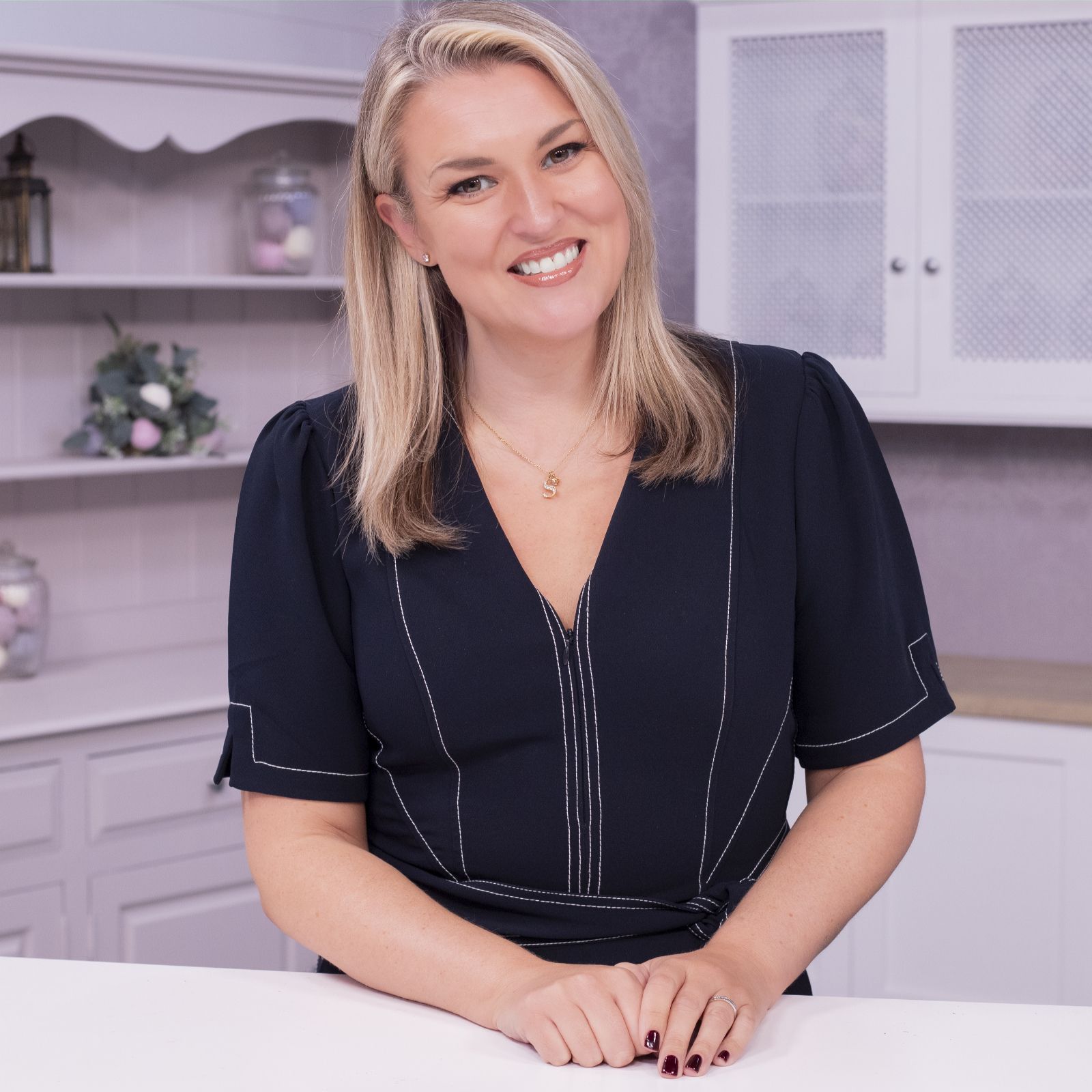 Steel by Diamonique Sara Davies Necklace & Studs Bauble Set - QVC UK
