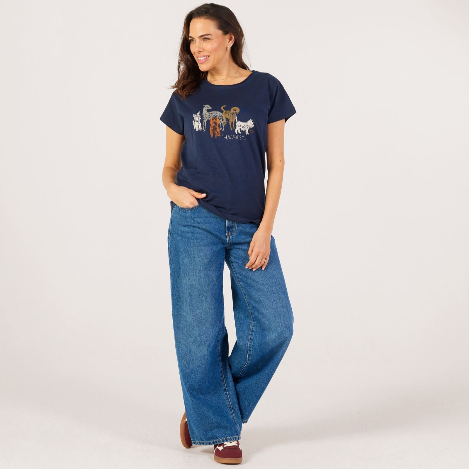 Weird Fish Walkies Cotton Graphic T-Shirt - QVC UK