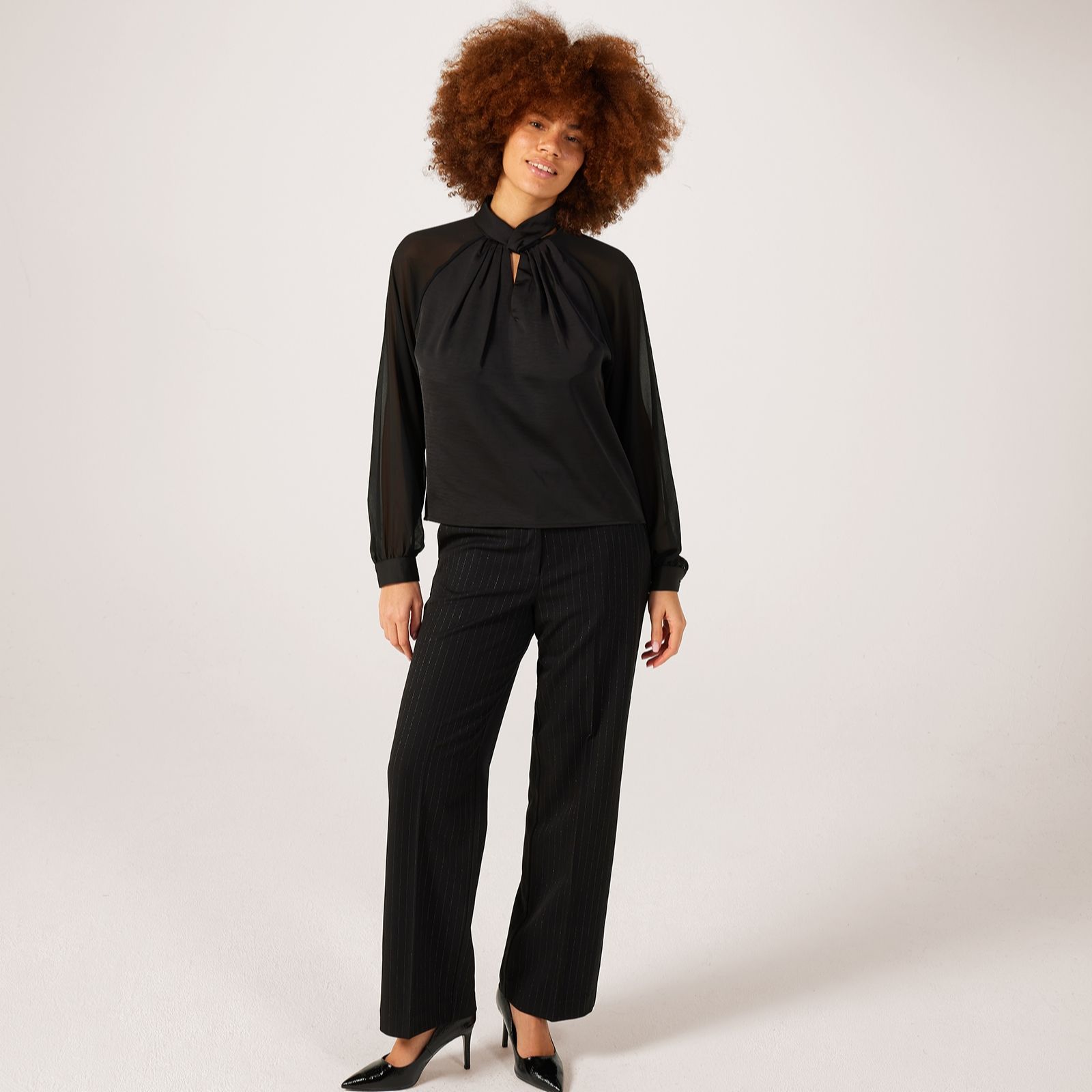 JDY Urba Knot Detail Top - QVC UK