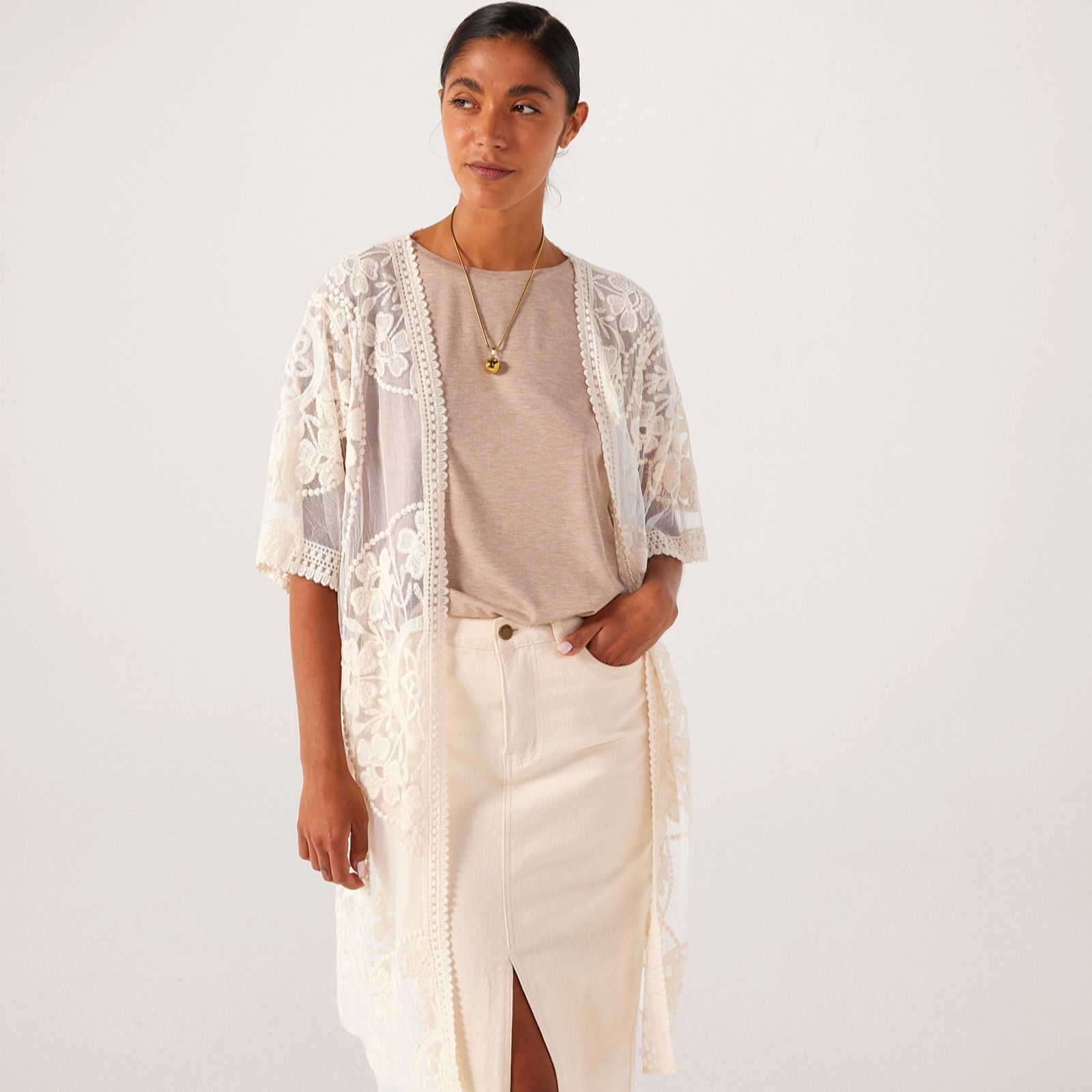 ICHI Bree Kaftan - QVC UK