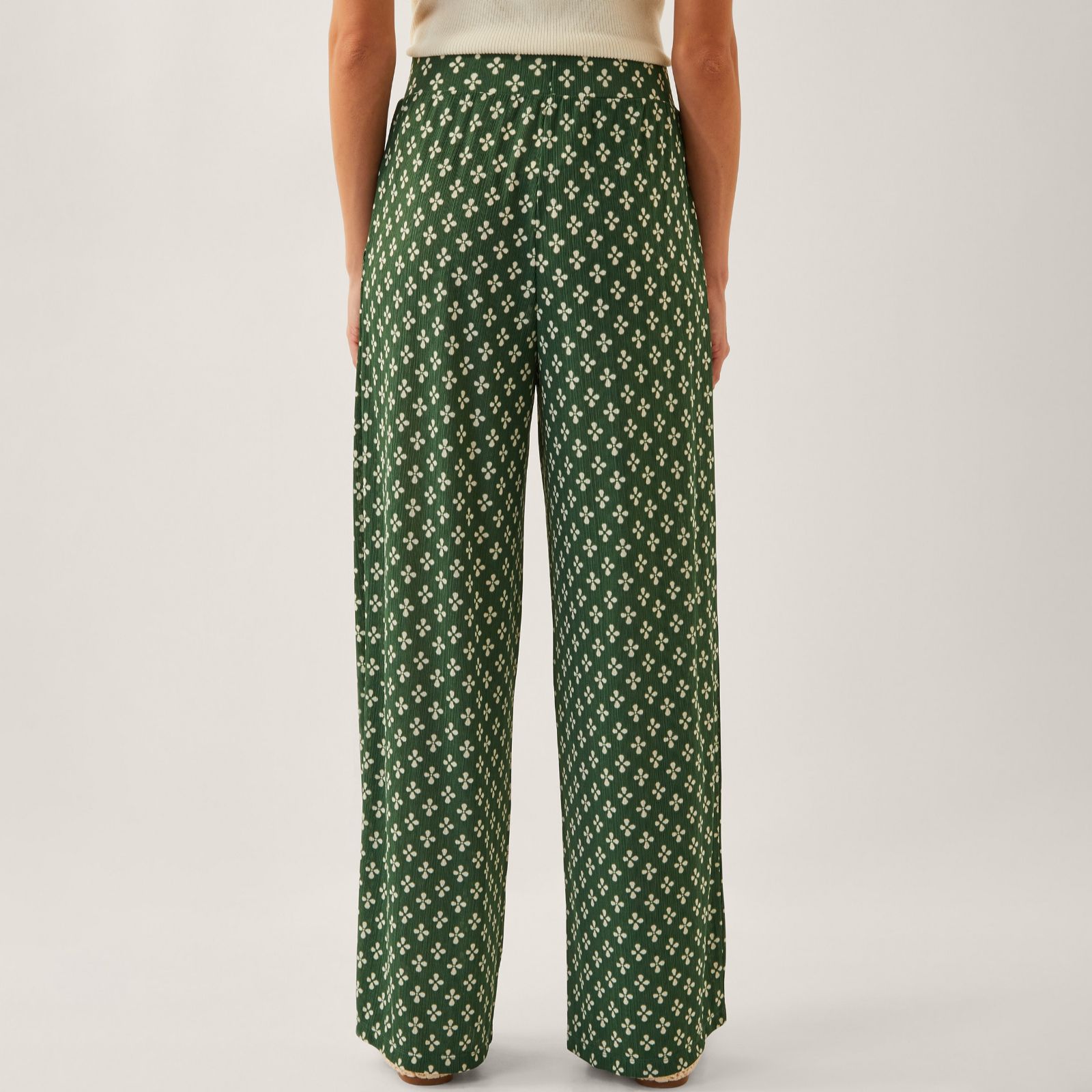 Monsoon Daisey Geo Floral Trouser - QVC UK