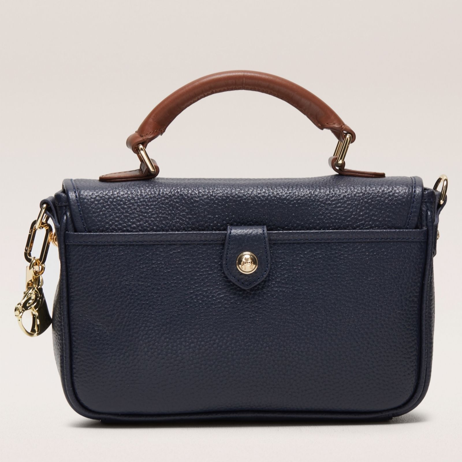 Outlet Paul Costello Cross-Body Leather Satchel Bag - QVC UK