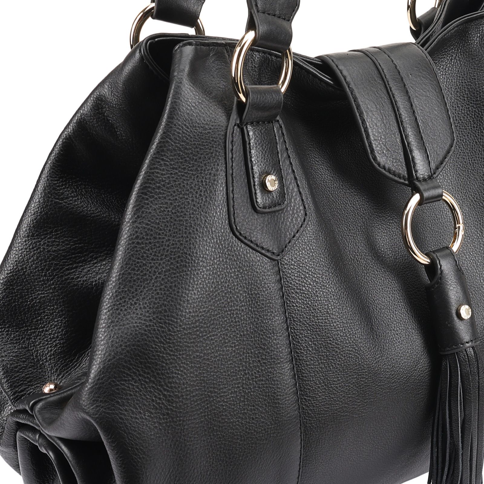 Paul Costelloe Dressage Leather Soft Shoulder Bag - QVC UK