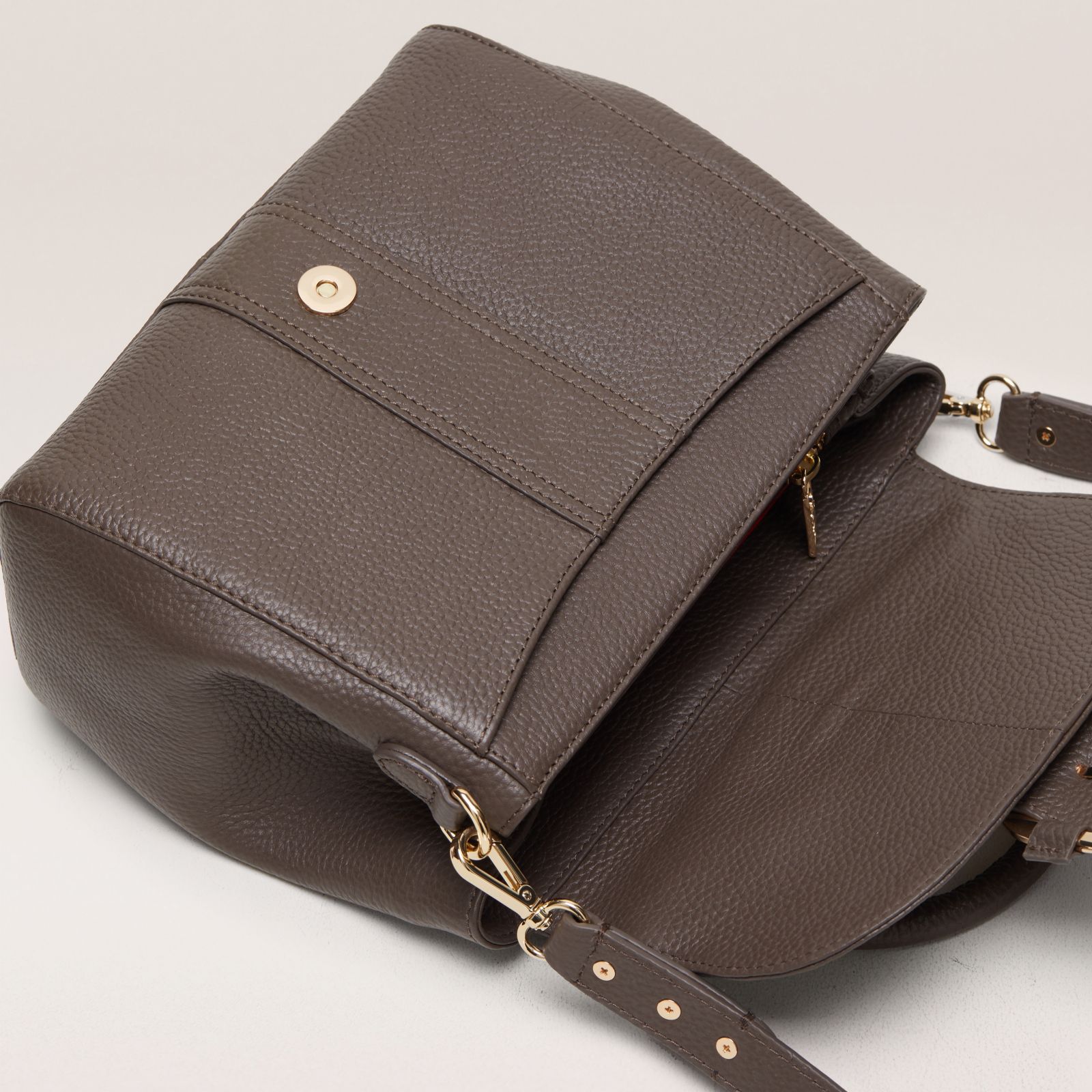 Paul Costelloe Buckle Detail Leather Crossbody Bag - QVC UK
