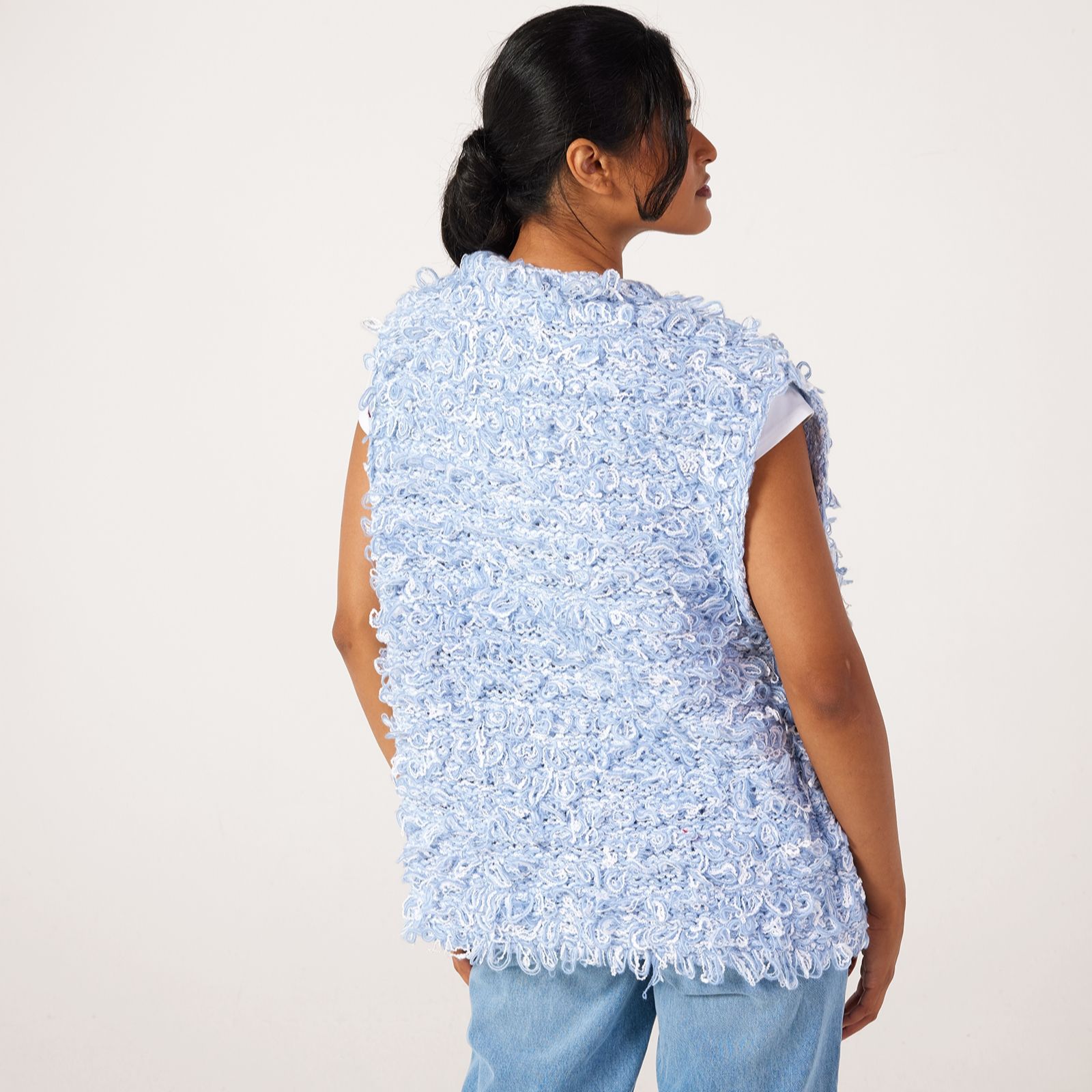 Malissa J Loop Knit Edge To Edge Gilet - QVC UK