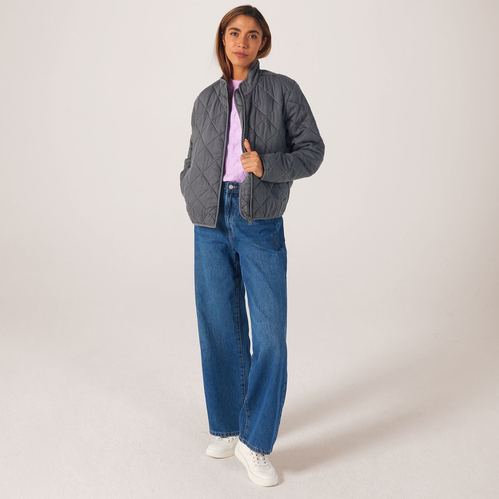 Only Quilted Jacket - QVC UK