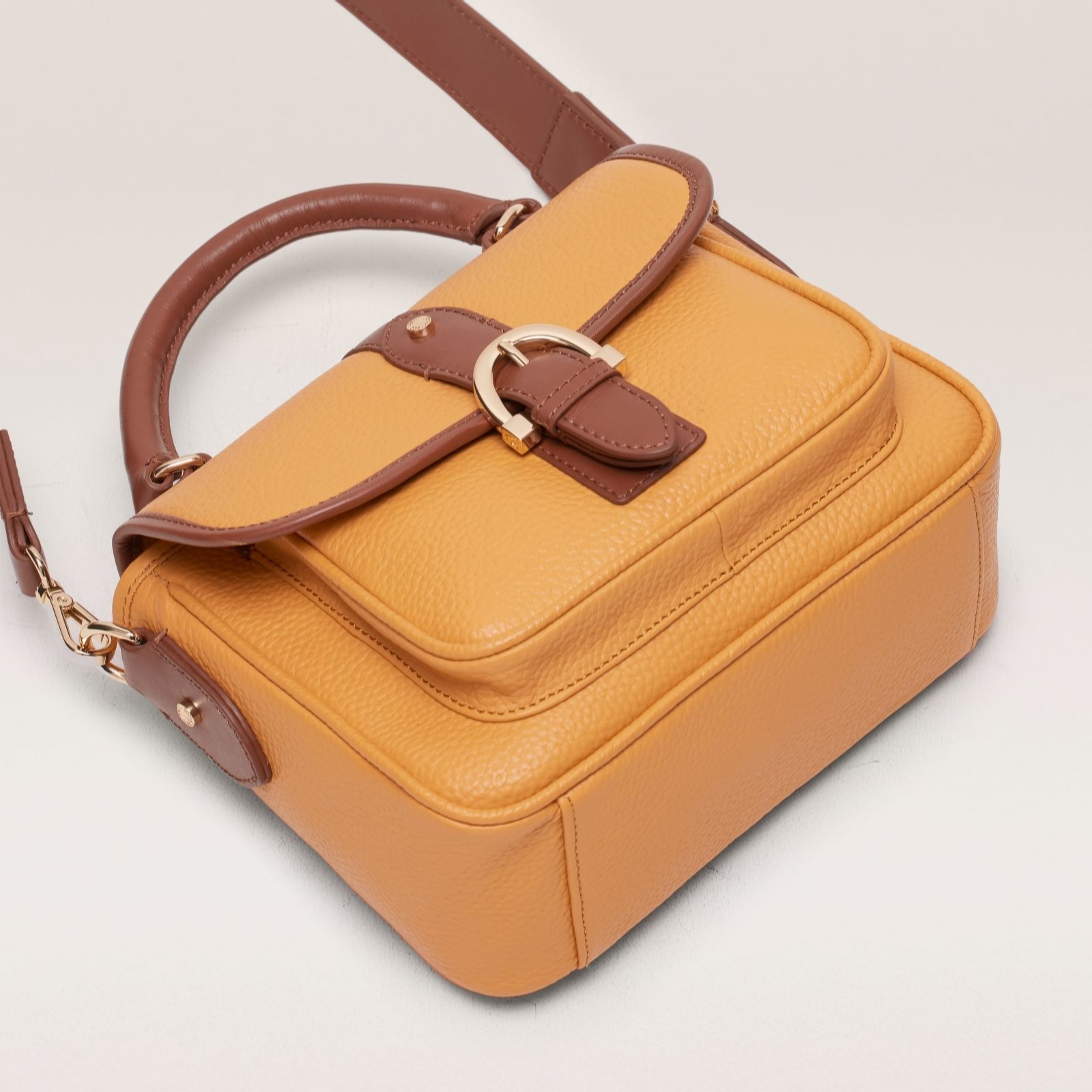 Outlet Paul Costelloe Leather Crossbody with Buckle - QVC UK