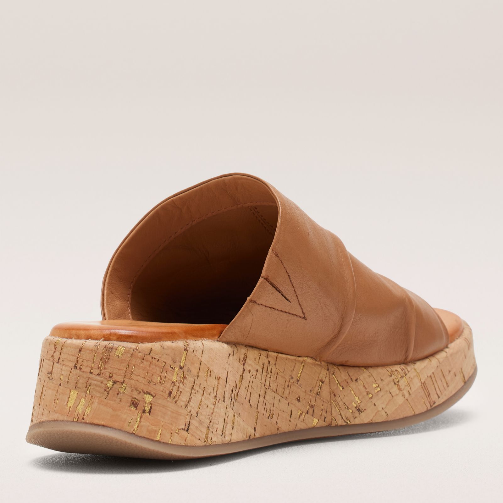 Moda In Pelle Kalimeres Leather Wedge Slide Sandal - QVC UK