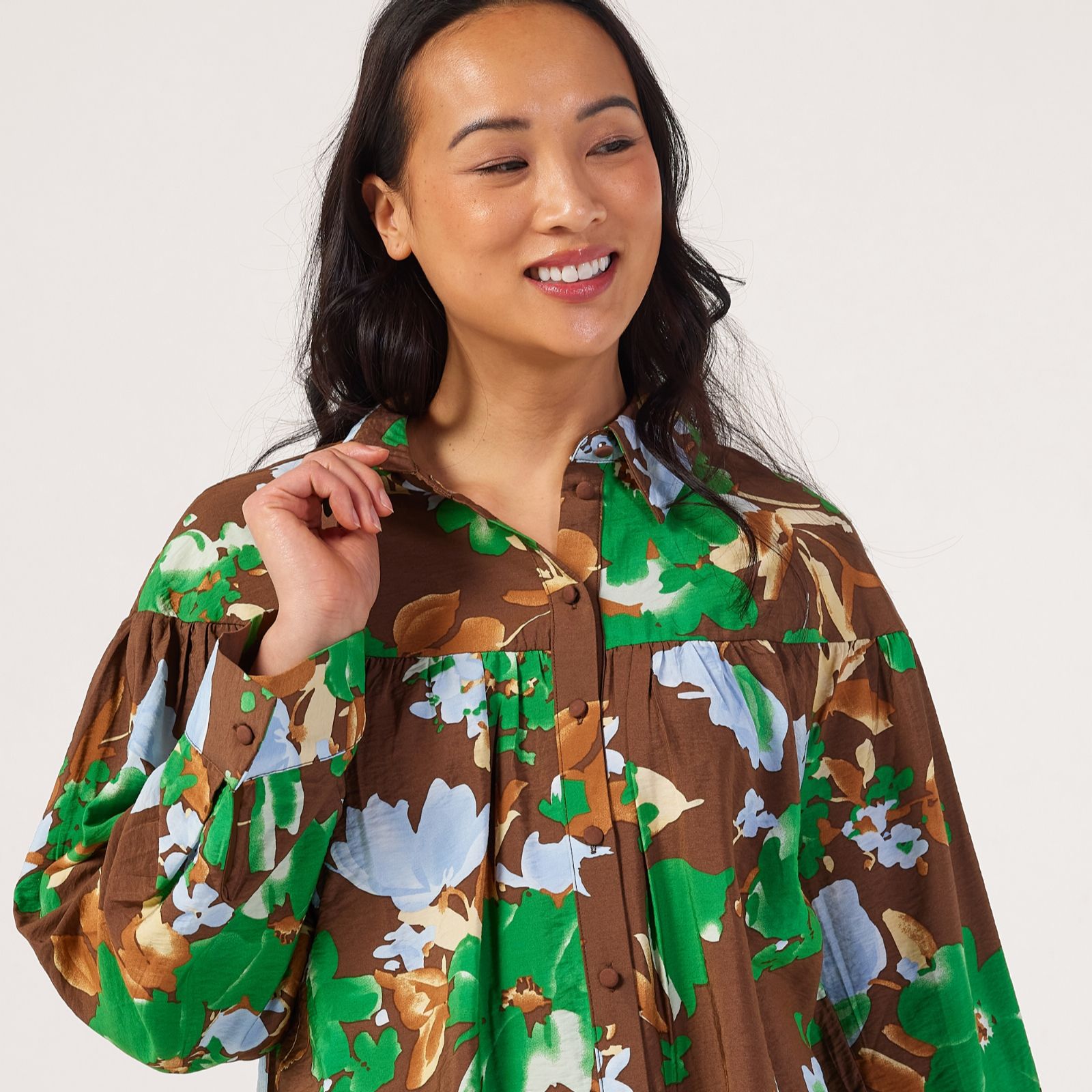 Object Jade Printed Shirt - QVC UK