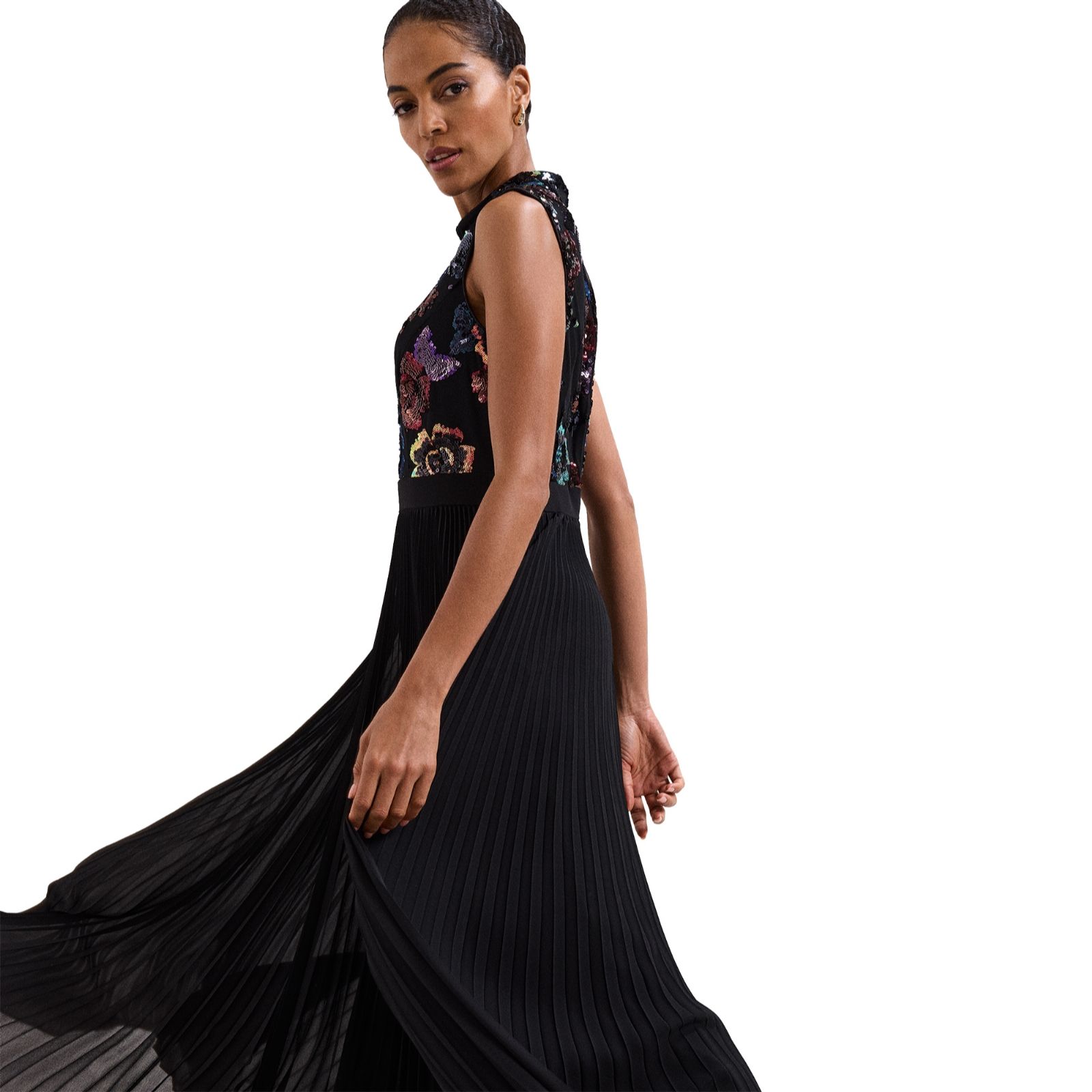 Phase Eight Lela Sequin Bodice Maxi Dress Standard - QVC UK