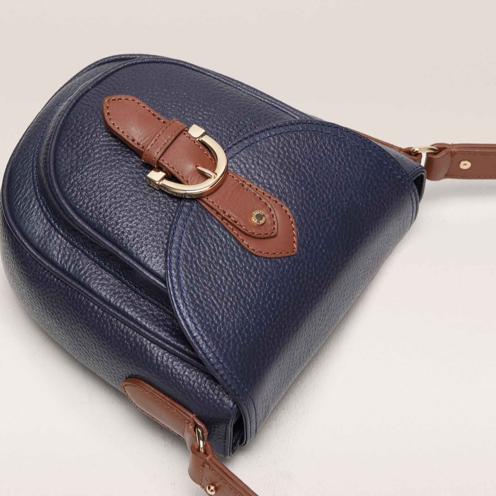 Outlet Paul Costelloe Leather Cross-Body with Front Pocket - QVC UK