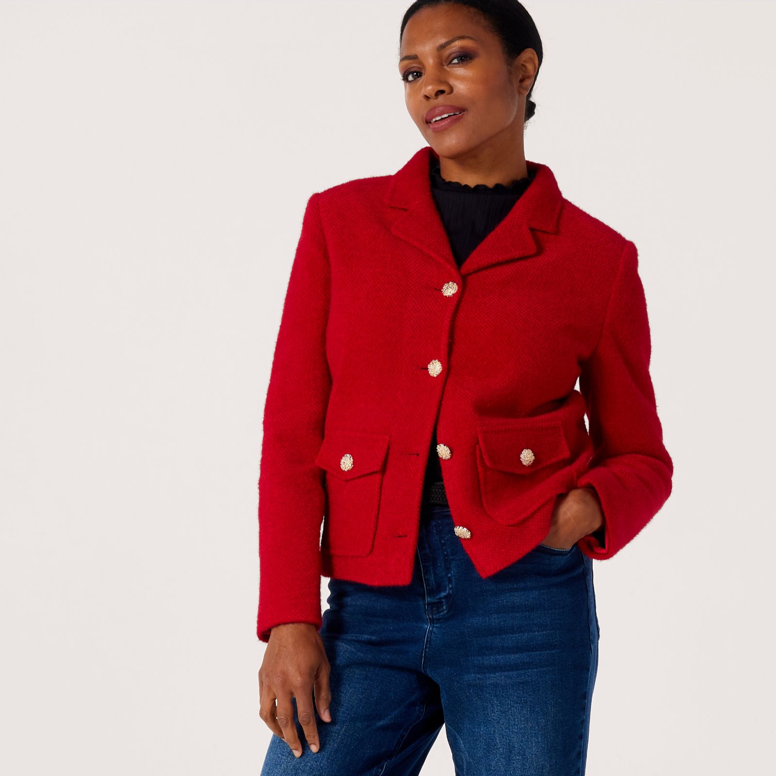 Helene Berman Super Soft Textured Jacket - QVC UK