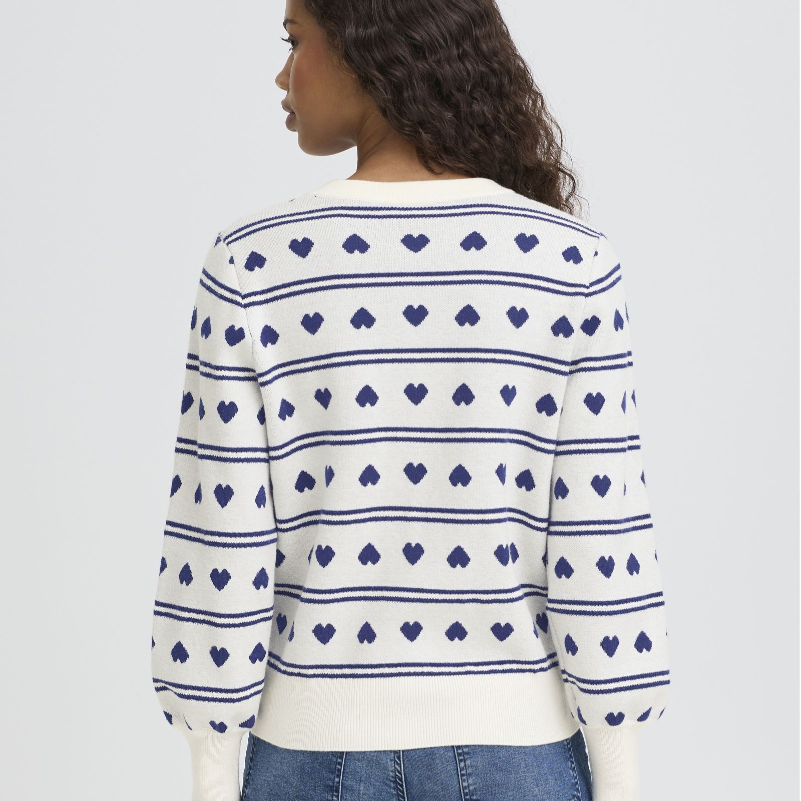 ICHI Brielle Heart Cardigan - QVC UK