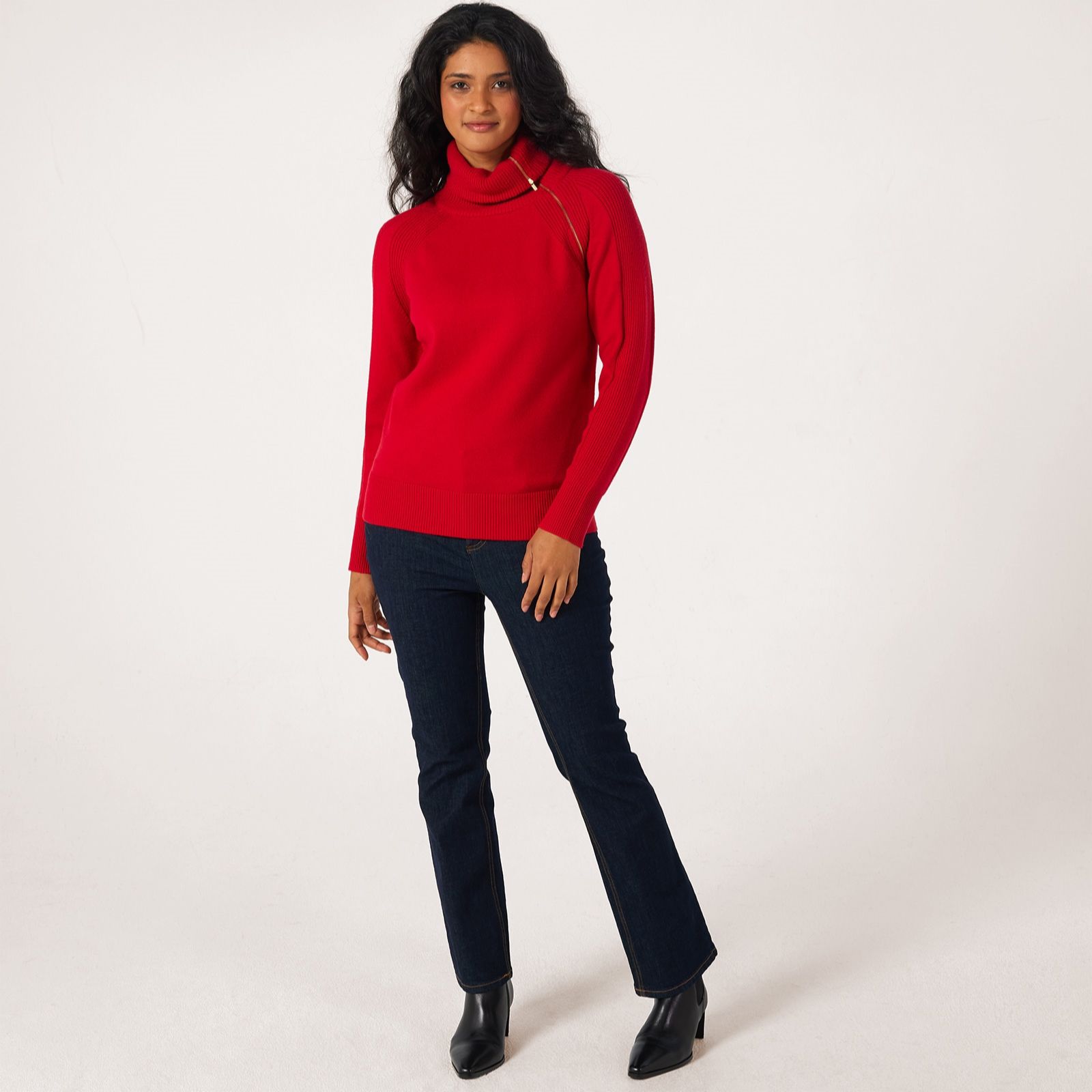 Ruth Langsford Zip Neck Jumper - QVC UK
