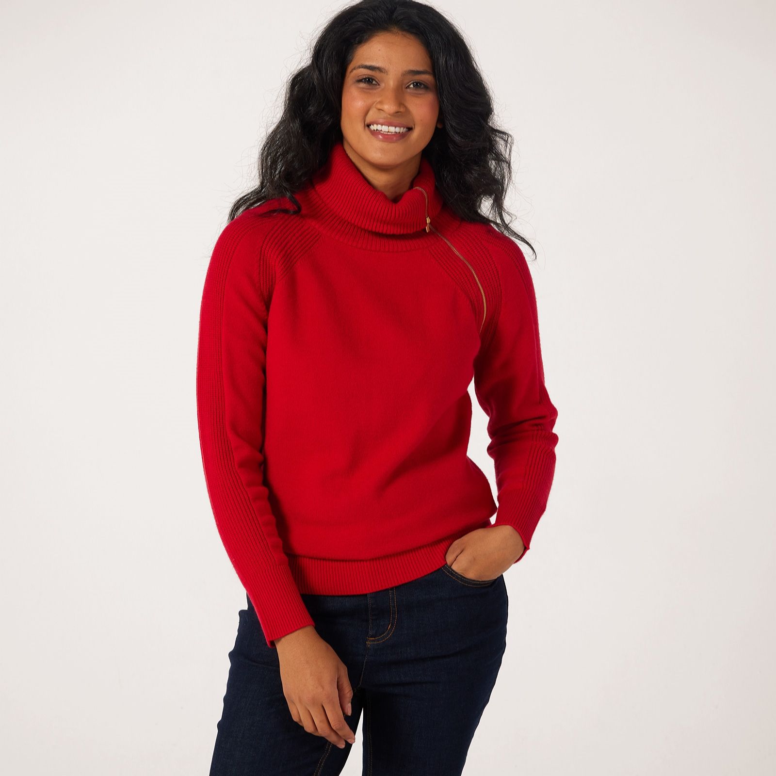 Ruth Langsford Zip Neck Jumper - QVC UK
