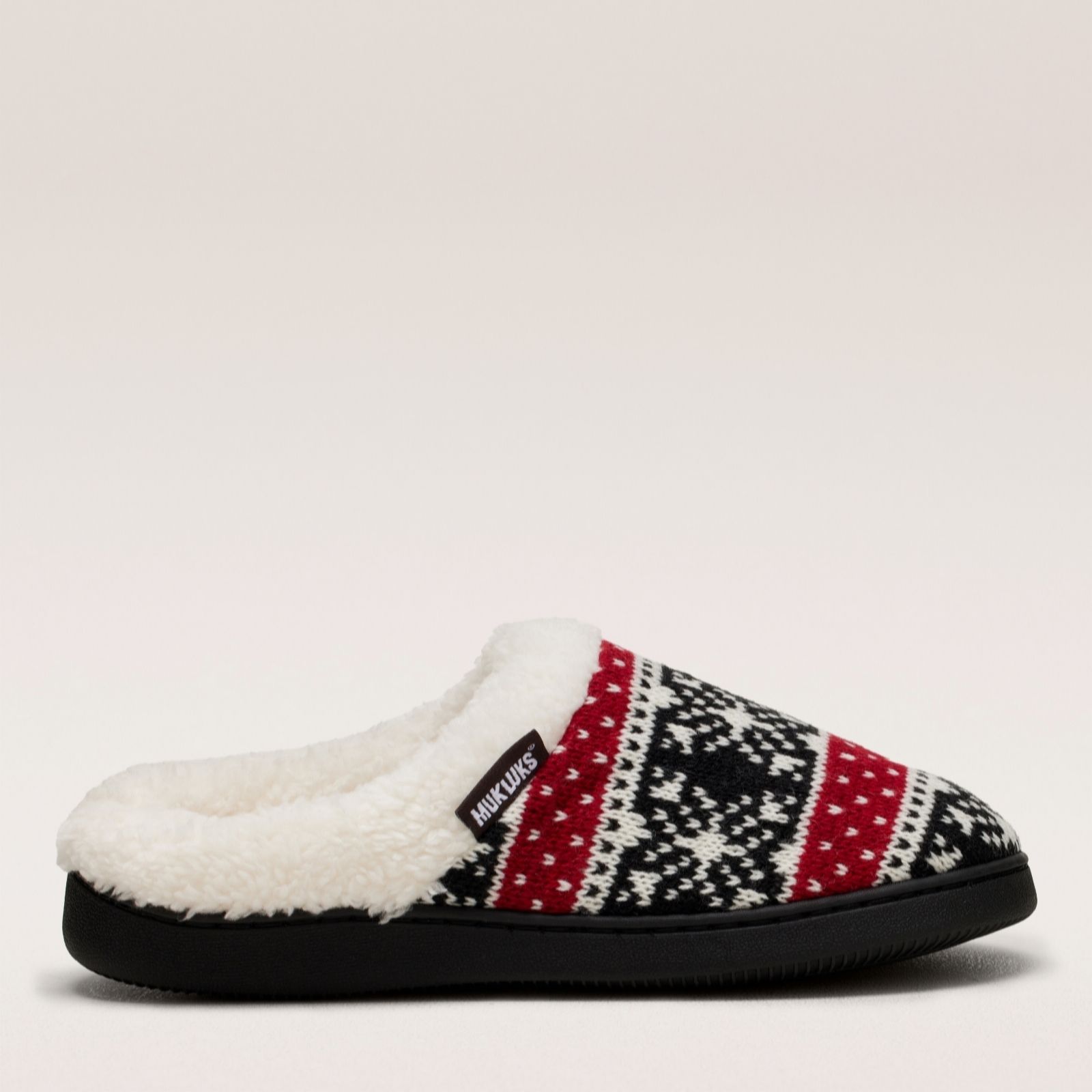 Outlet Muk Luks Sherpa Lined Clog Slipper - QVC UK