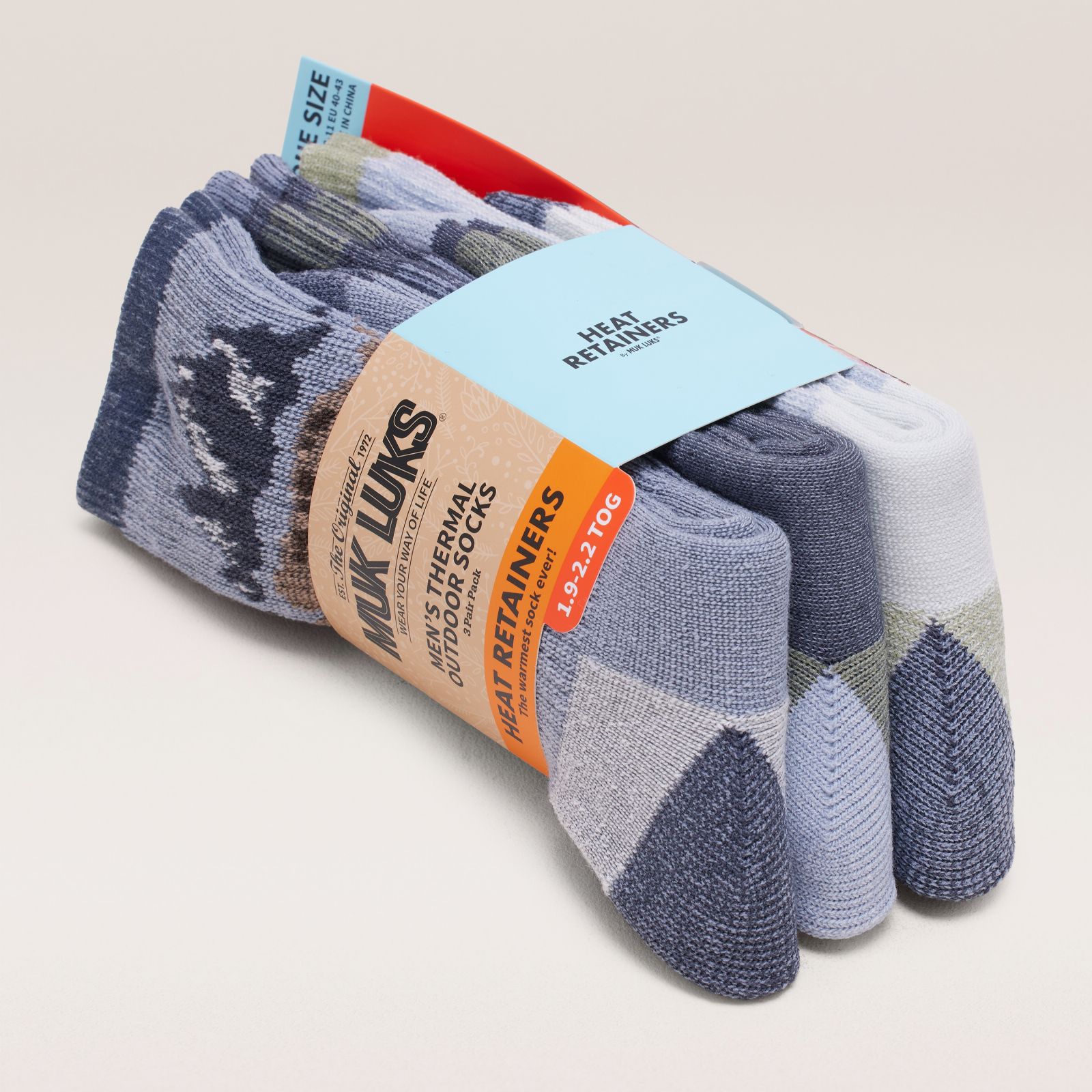 Muk Luks Mens 3pk Heat Retainer Socks - QVC UK