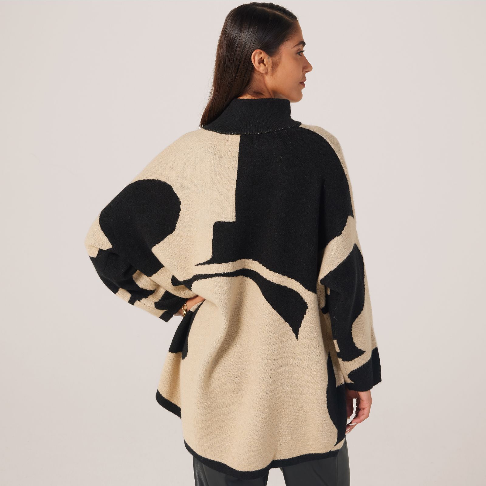 Frank Usher Knitted Jumper w/Quarter Zip & Dipped Back Hemline - QVC UK