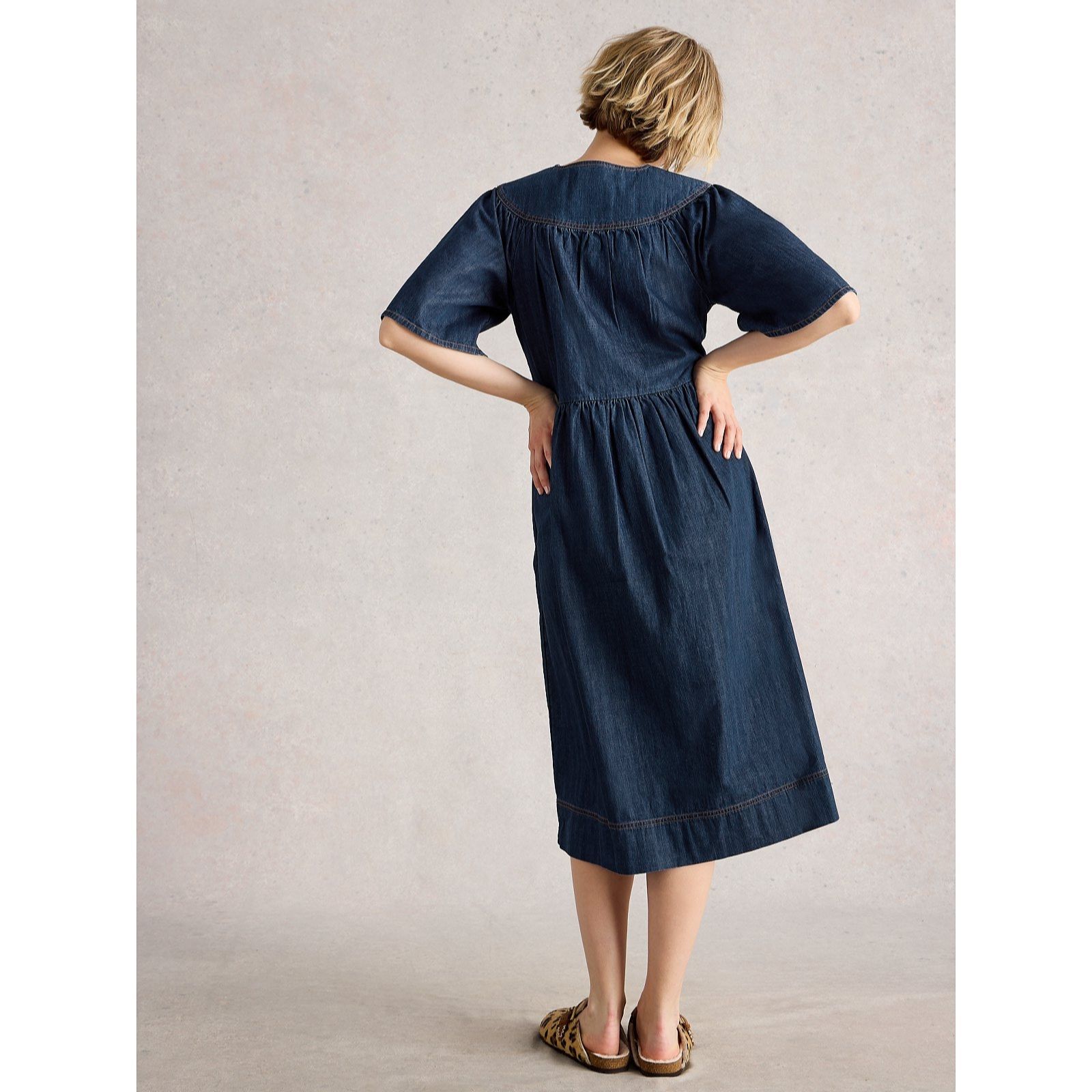 White Stuff Leo Denim Dress - QVC UK