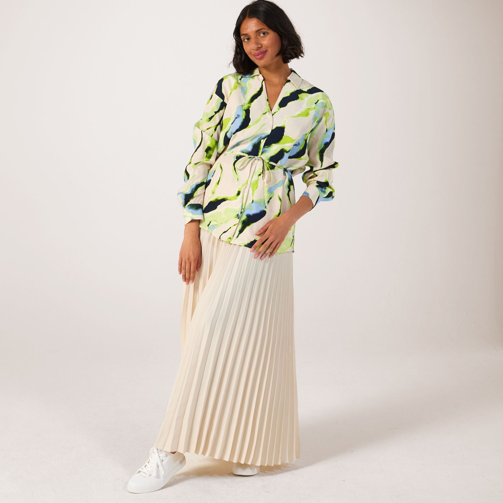 Selected Femme Lilian Printed Shirt - QVC UK